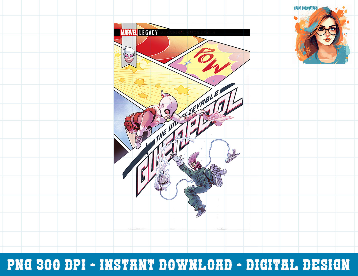 Marvel Gwenpool Paste-Pot Pete Comic Cover Graphic png, subl | Inspire ...