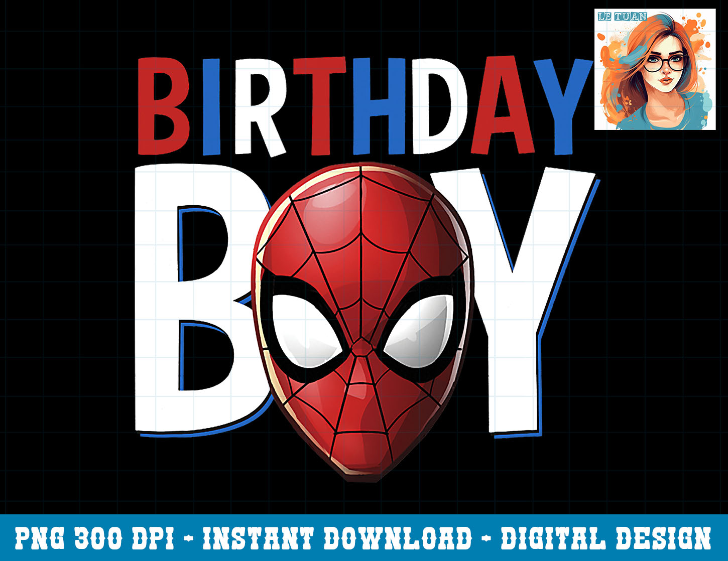 Marvel Spider-Man Birthday Boy png, sublimation copy | Inspire Uplift
