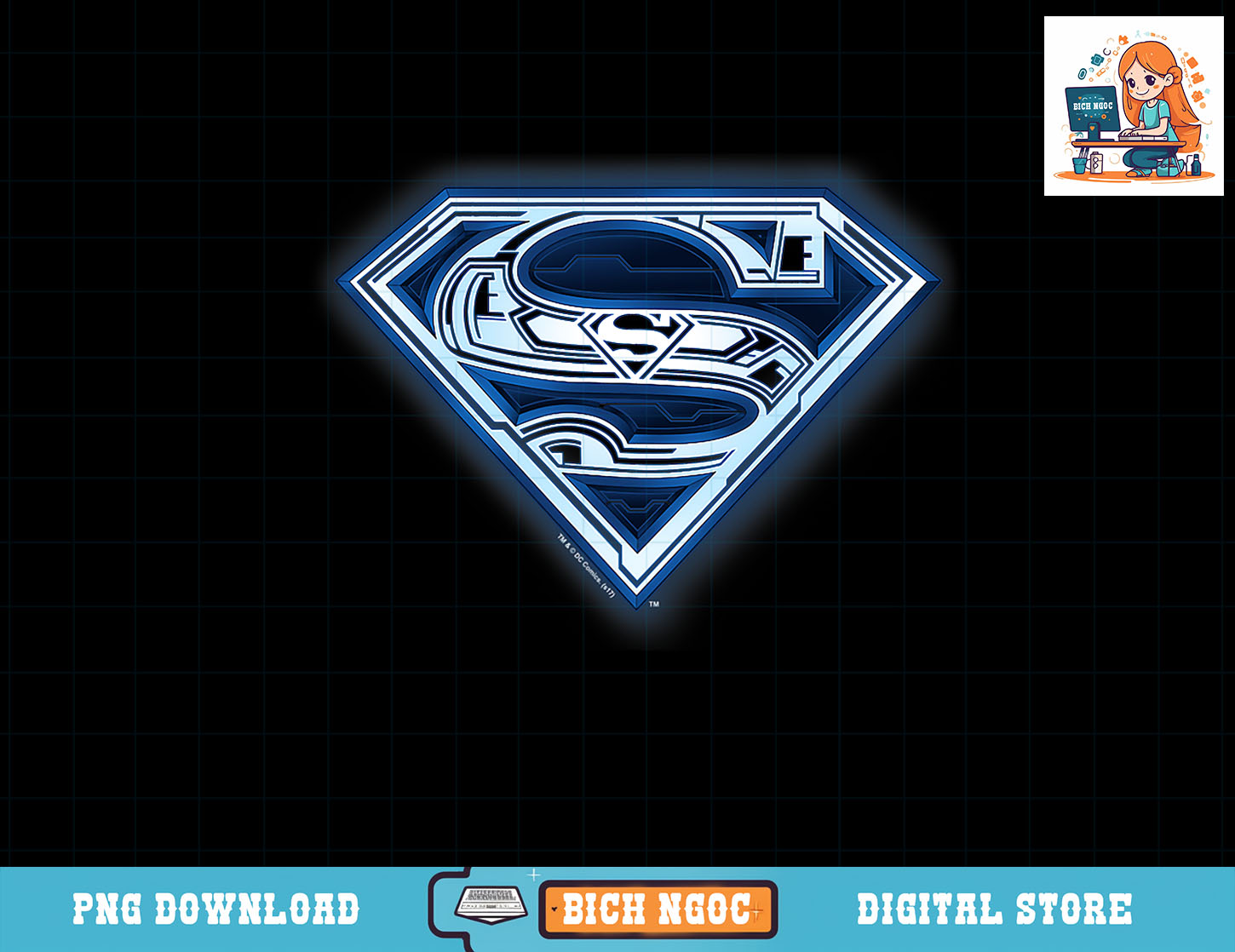 Superman Cyber Shield T-Shirt copy png | Inspire Uplift