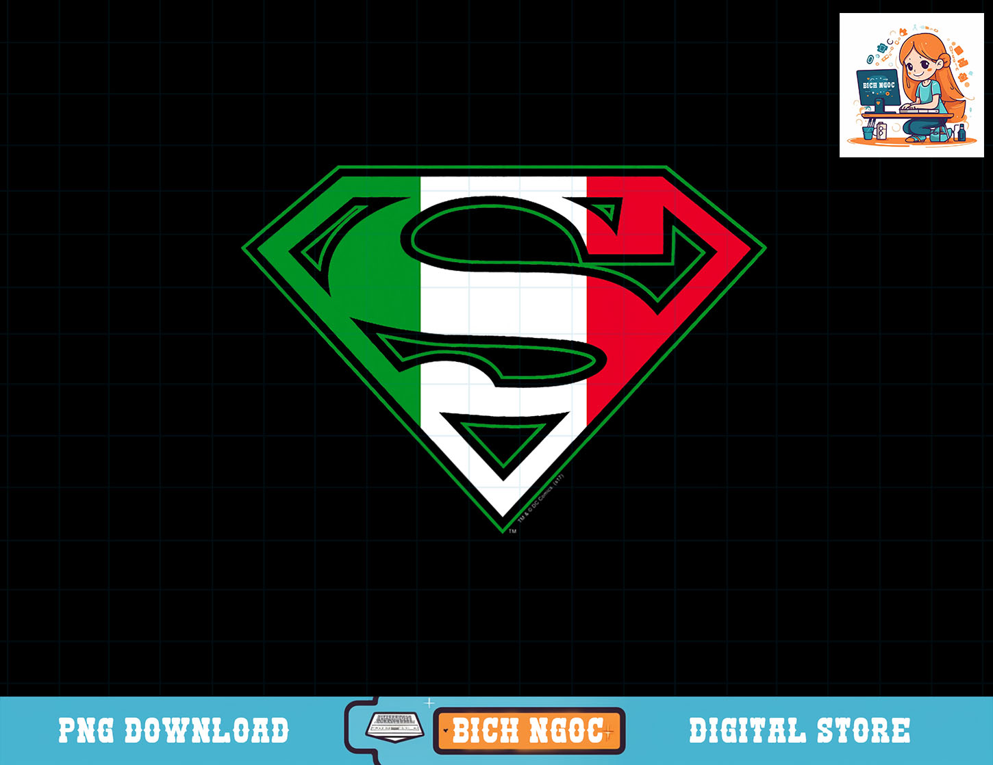 Superman Italian Shield T-Shirt copy png | Inspire Uplift