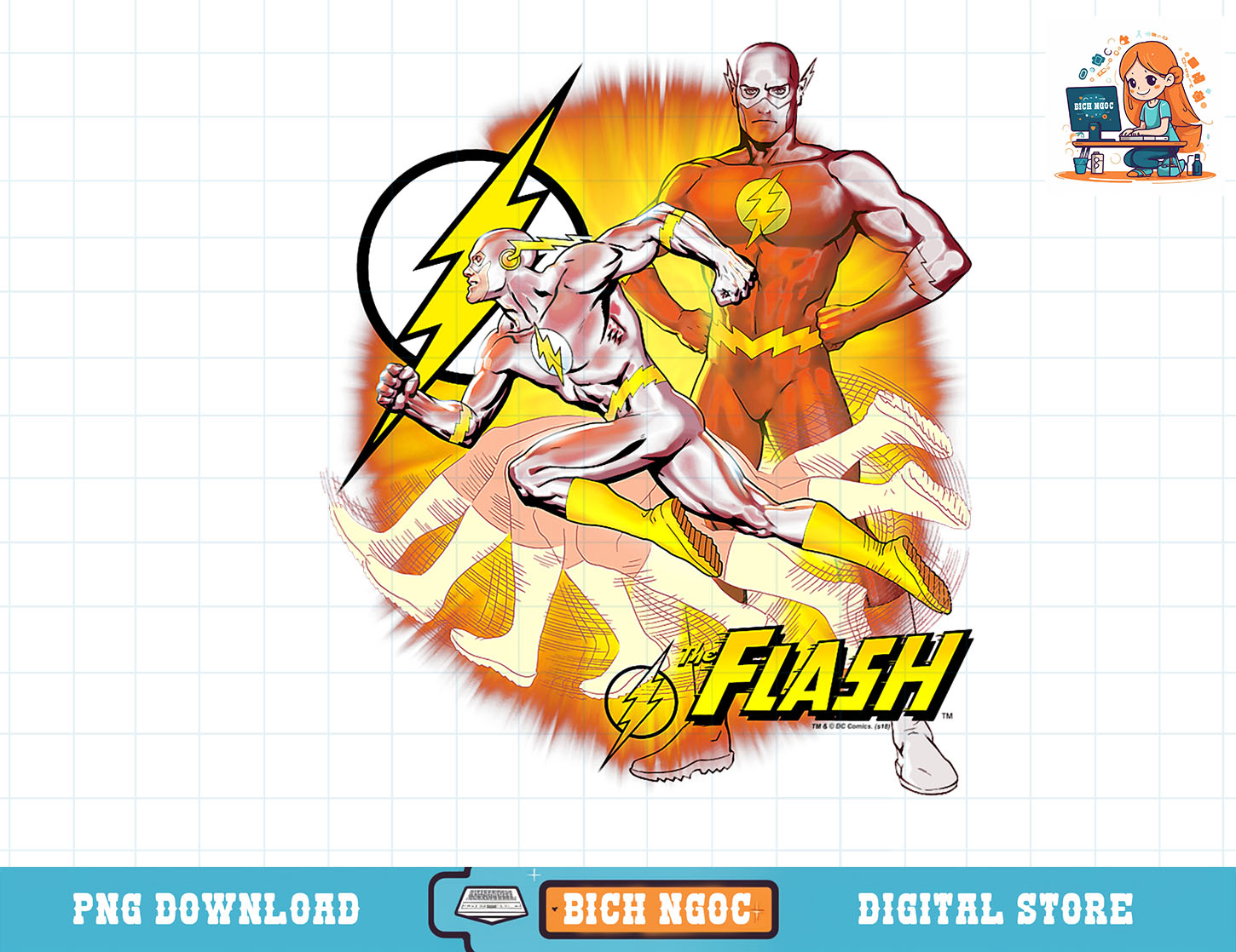 The Flash Lightning Fast T-Shirt copy png - Inspire Uplift
