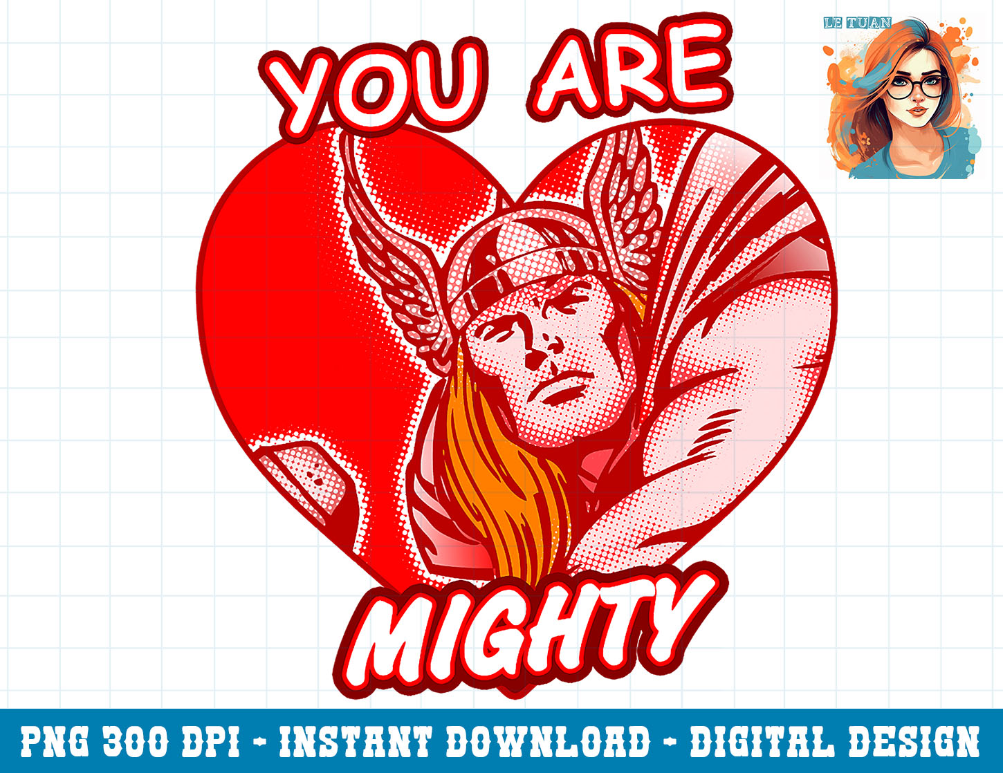 Marvel Valentines Day Avengers Thor You Are Mighty Heart png - Inspire ...