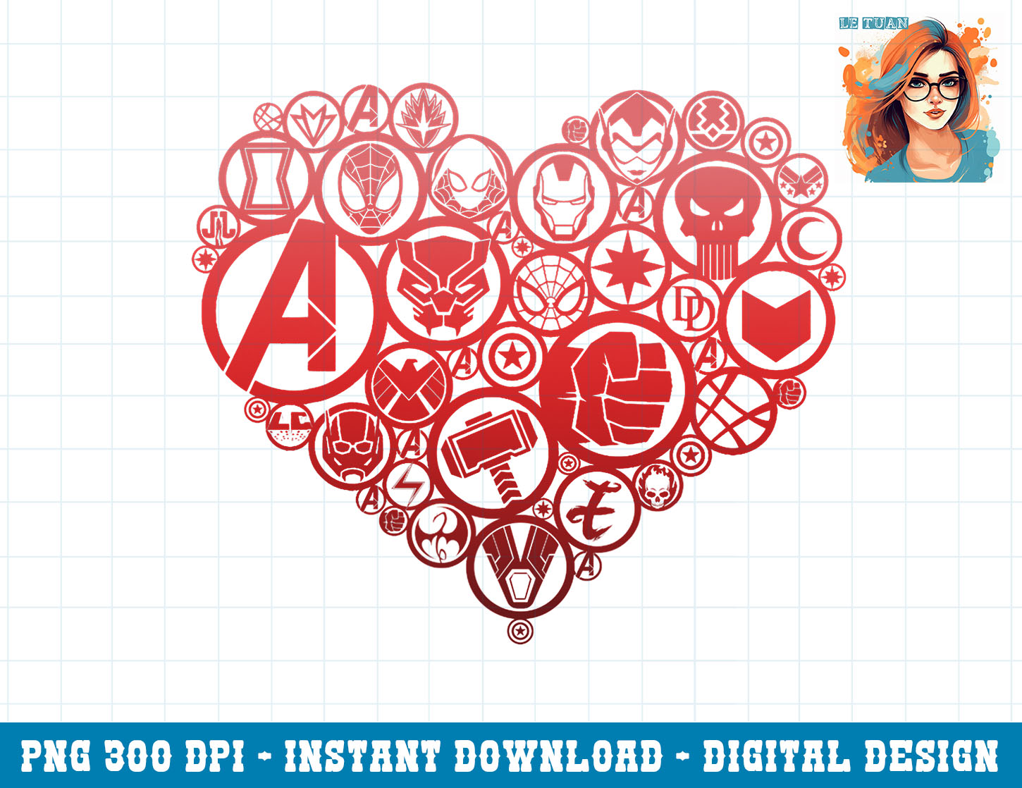 Marvel Valentines Heart Icon Build-Up Fill Graphic png, subl | Inspire ...