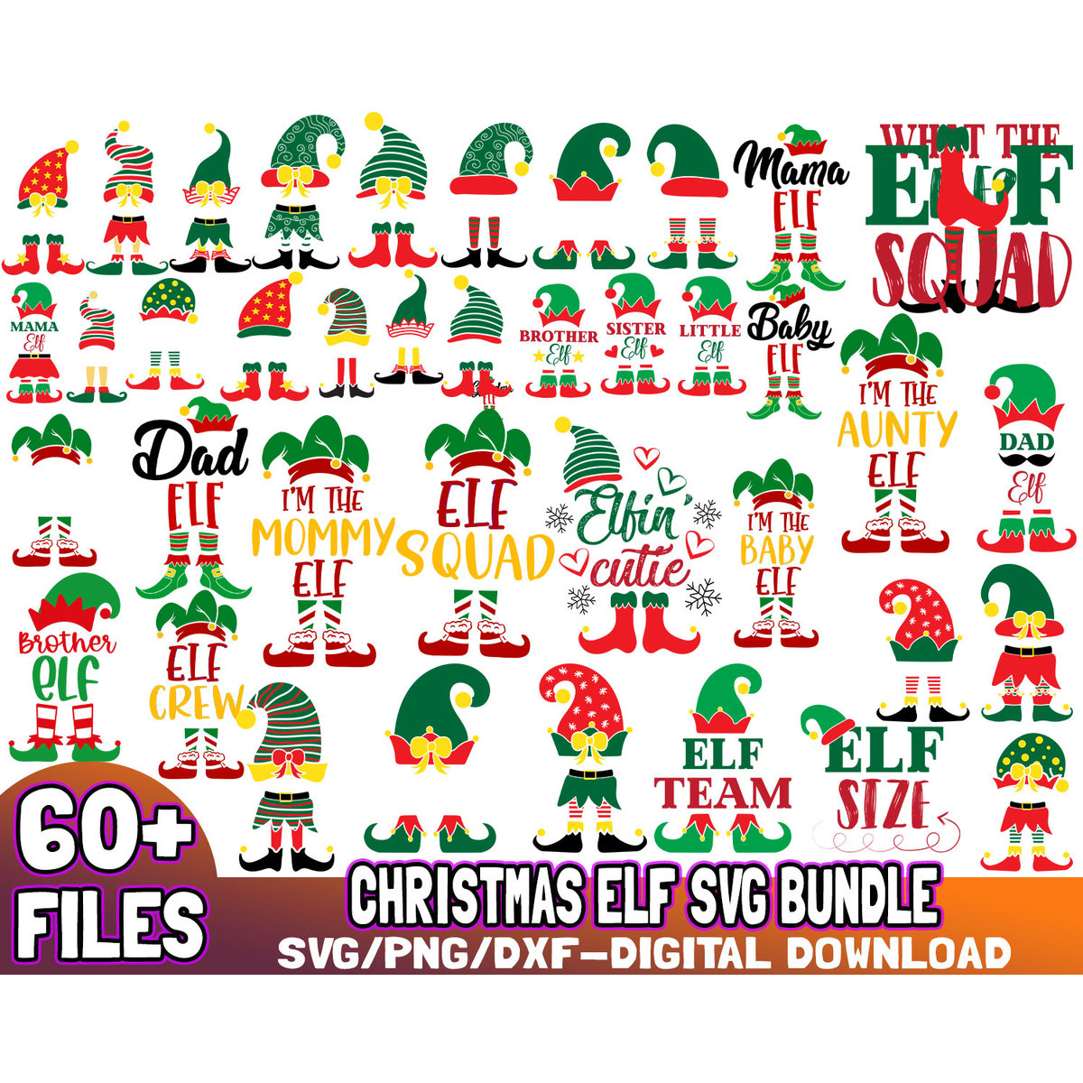 Christmas Elf Family Svg Bundle,Elf Squad Svg, Family Christ | Inspire ...
