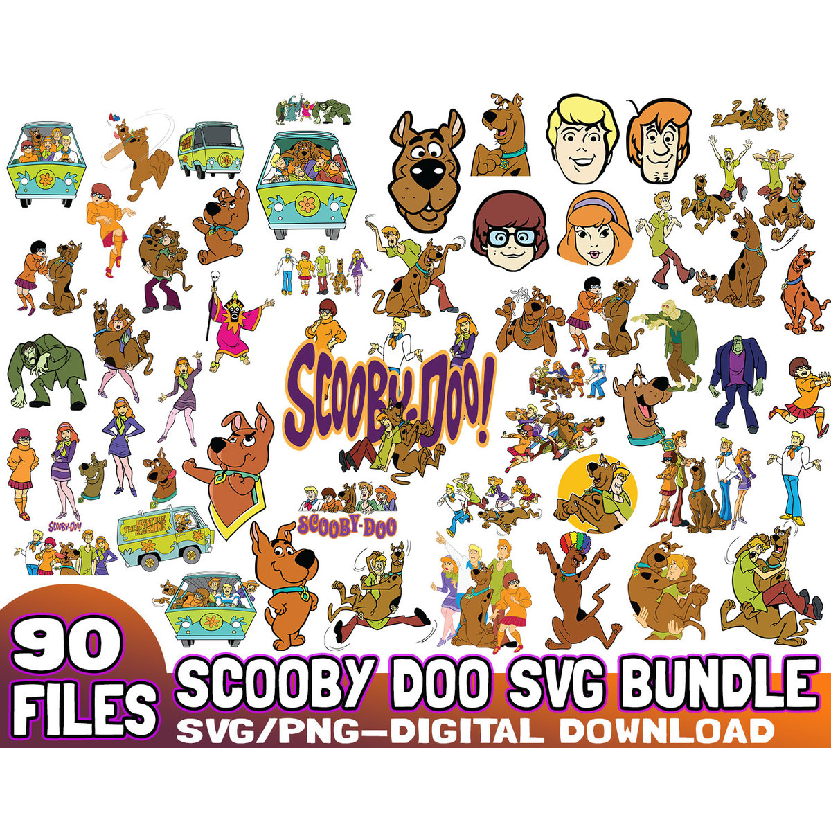 90 Files Scooby Doo Svg Bundle Inspire Uplift 8835
