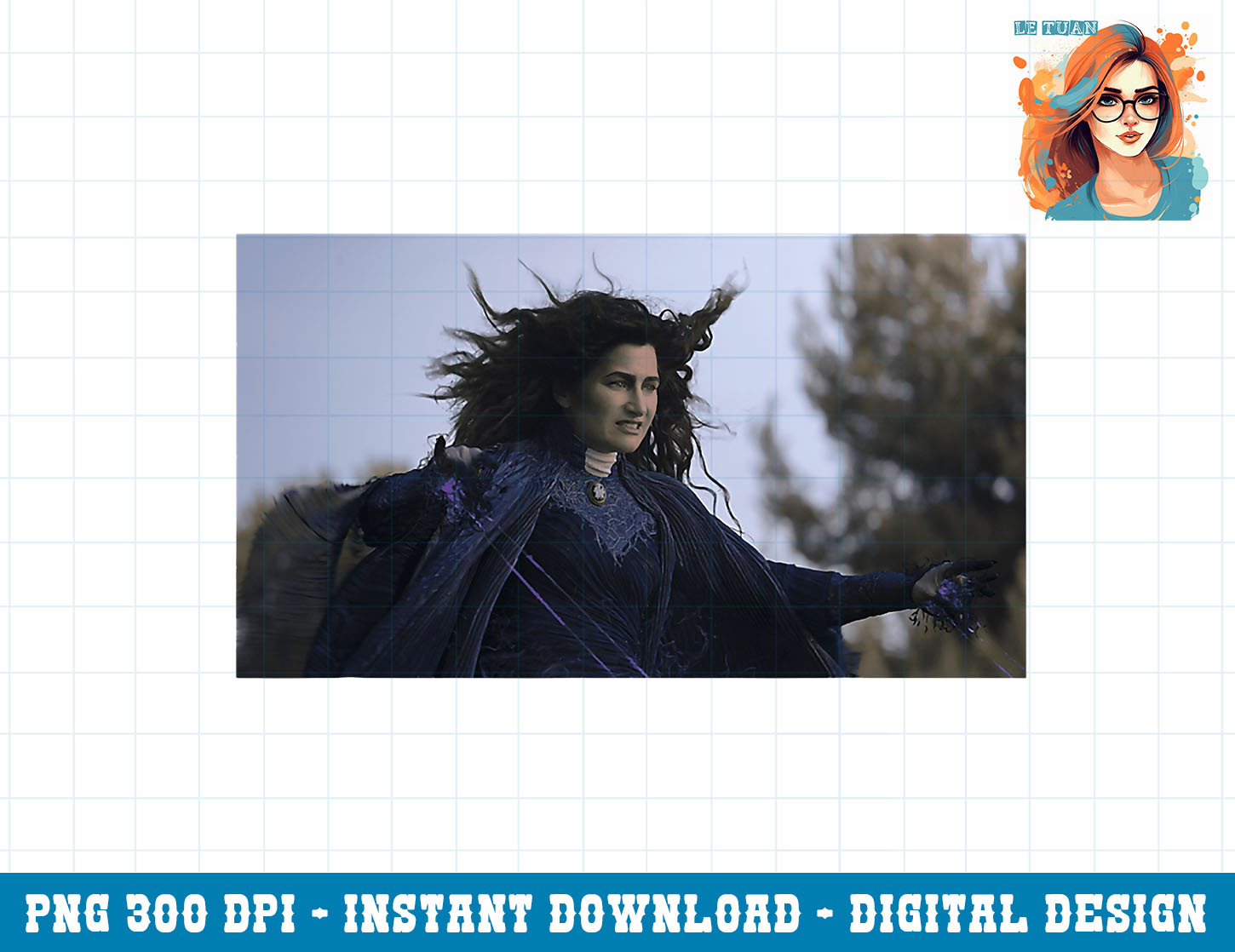 Marvel WandaVision Agatha Harkness Flight png, sublimation.p | Inspire ...