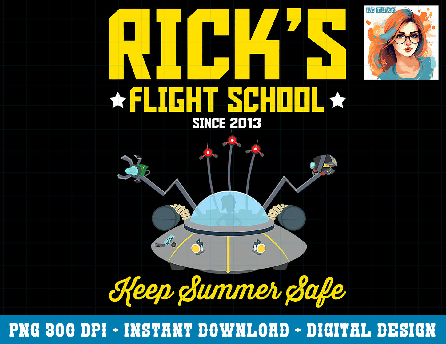 Rick and Morty - Flight School - Keep Summer Safe copy - Inspire Uplift
