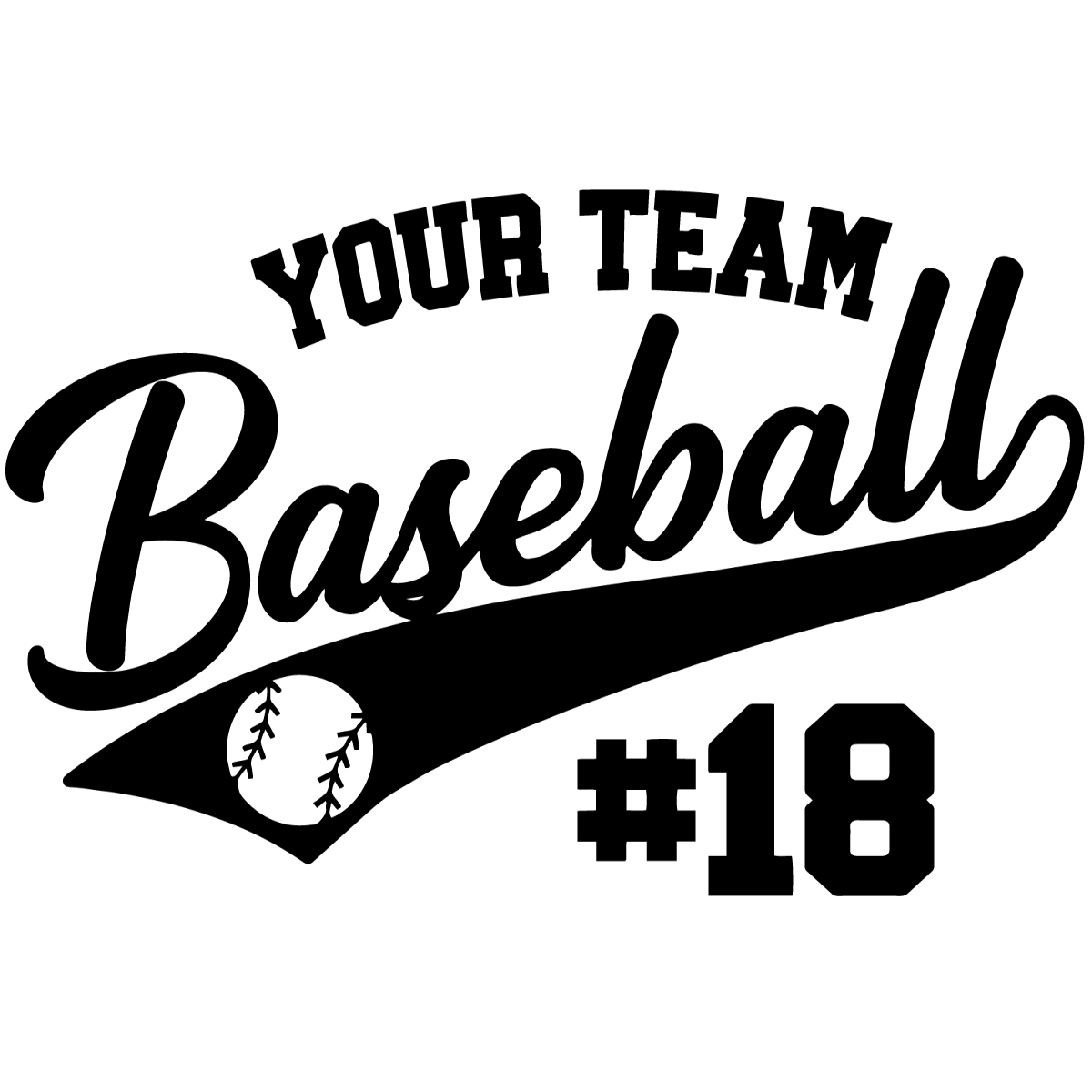 Your Team Baseball 18 Svg, MLB Baseball Svg | Inspire Uplift
