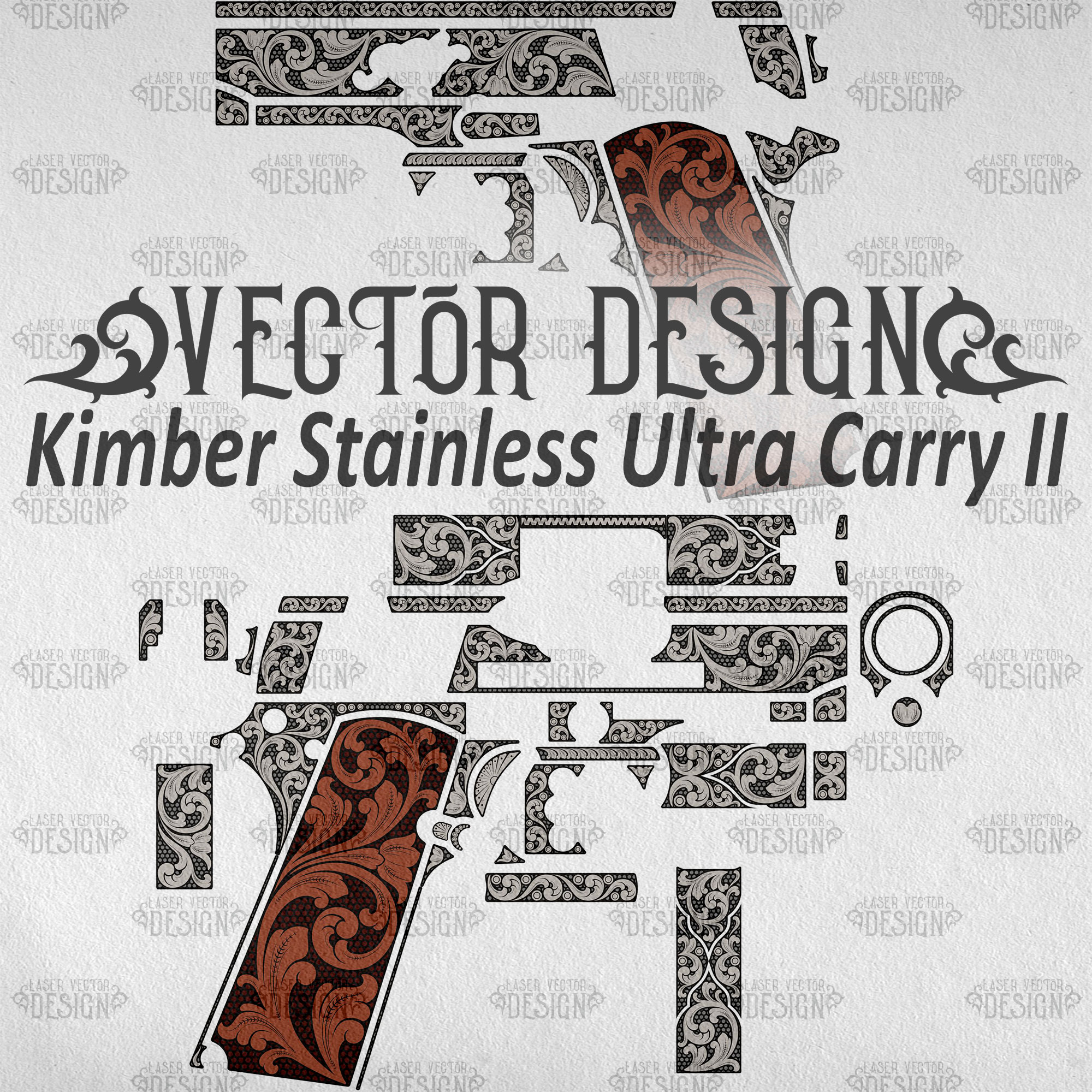 VECTOR DESIGN Kimber Stainless Ultra Carry II Classic Scroll - Inspire ...