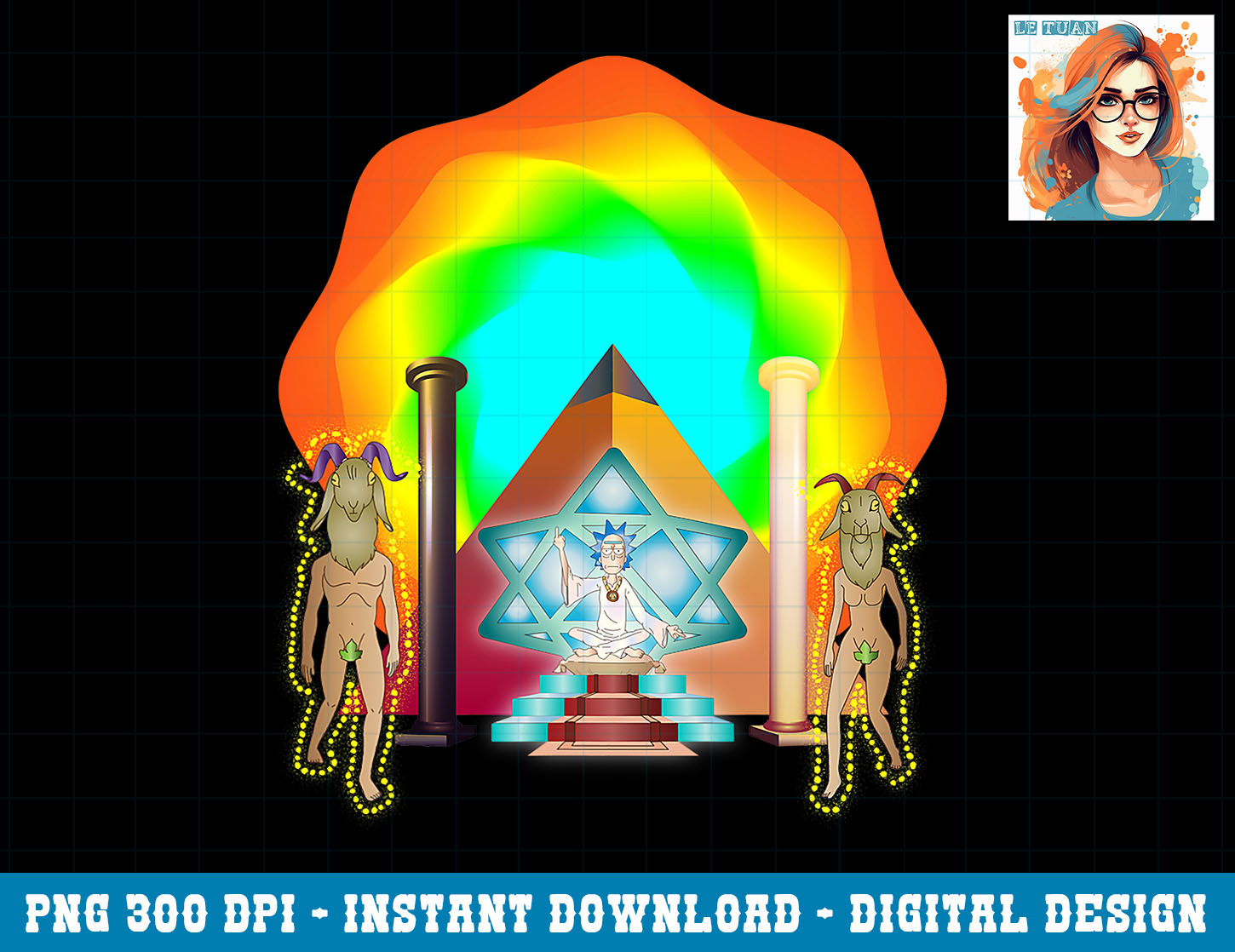 Rick and Morty Holy Rick copy | Inspire Uplift