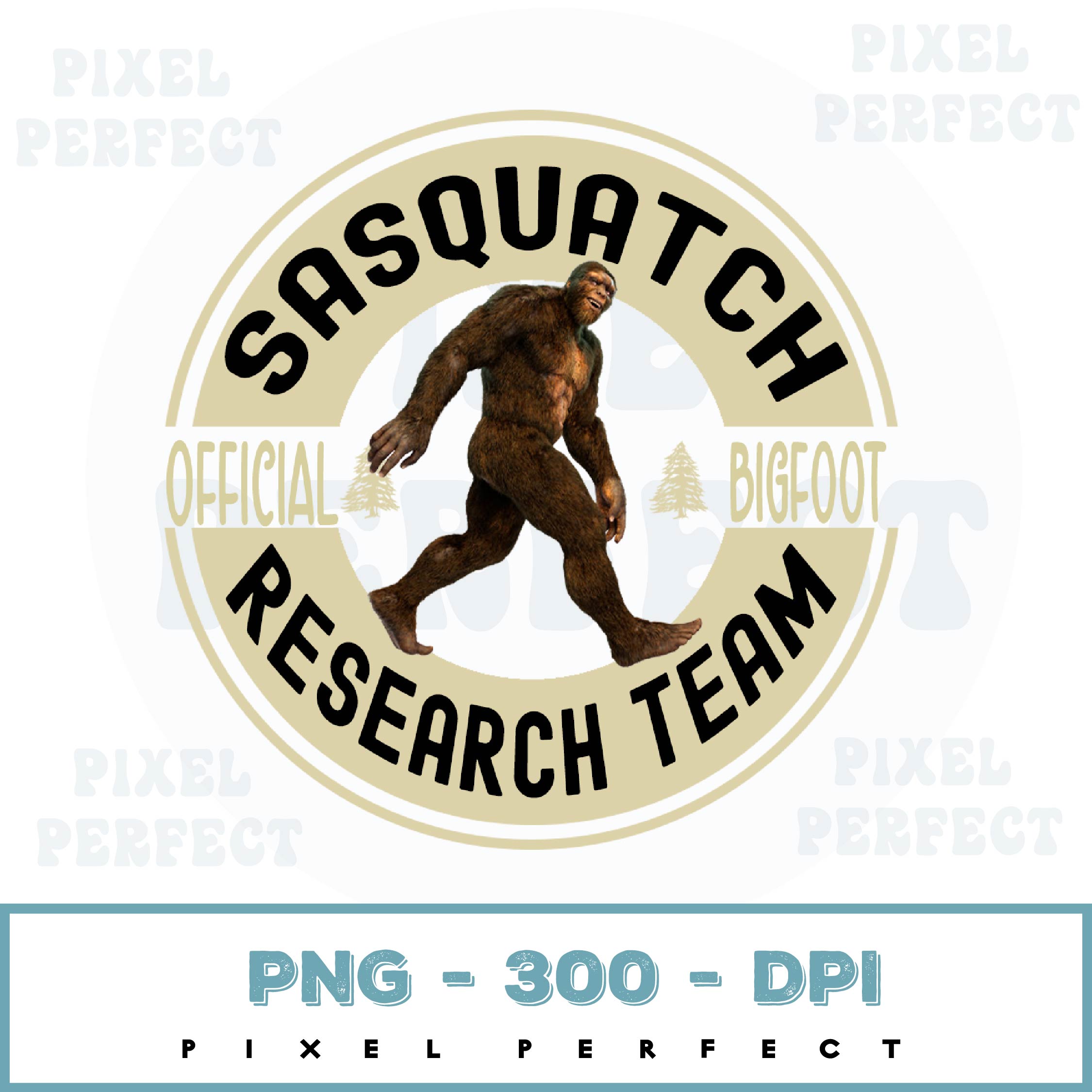 Bigfoot Research Team Retro Vintage Sasquatch Png - Inspire Uplift