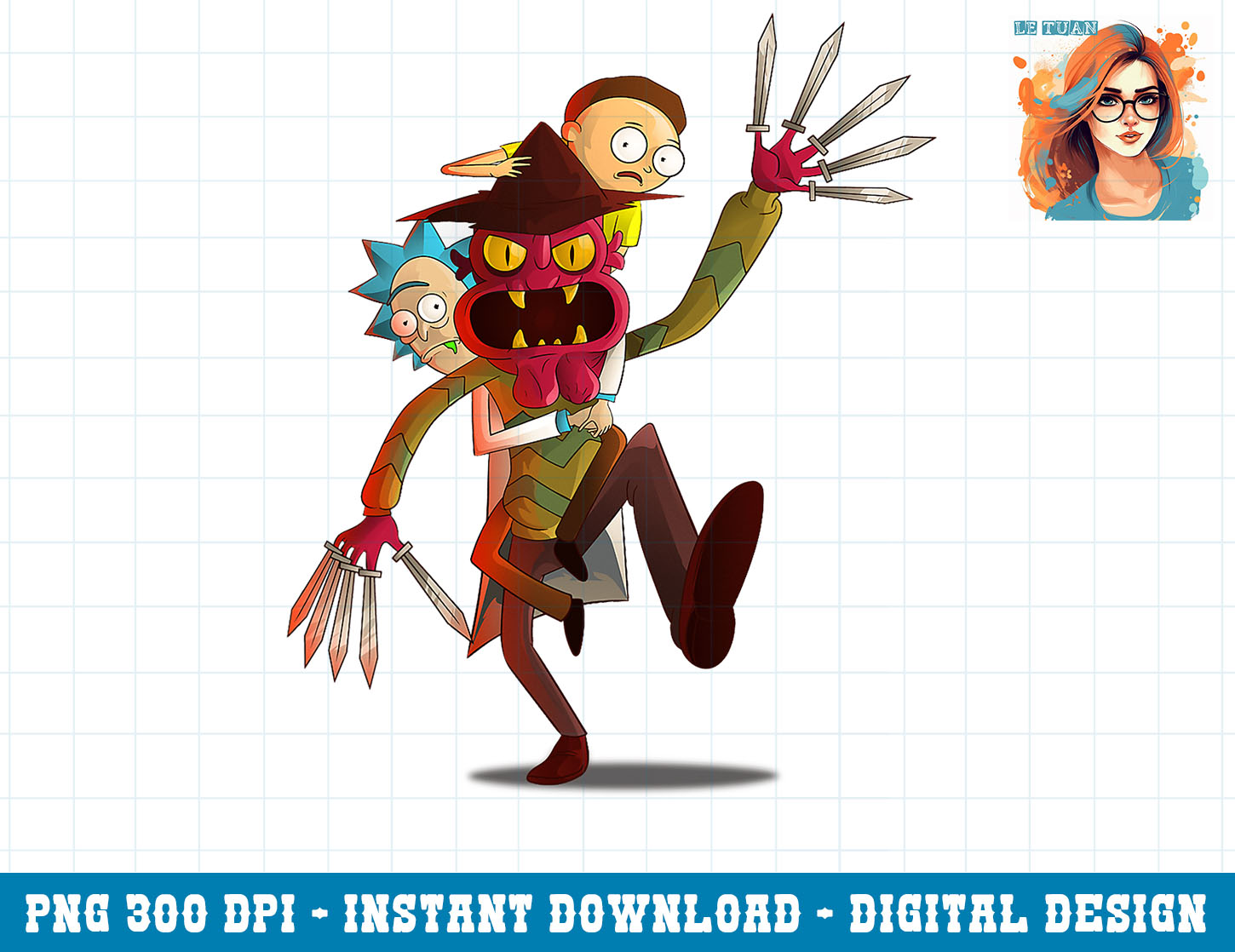 Rick and Morty Shirt a Nightmare on Scary Street png, sublim - Inspire ...