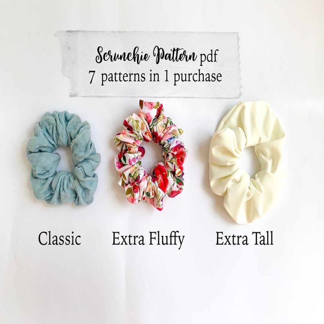 Scrunchie Sewing Pattern PDF | Inspire Uplift