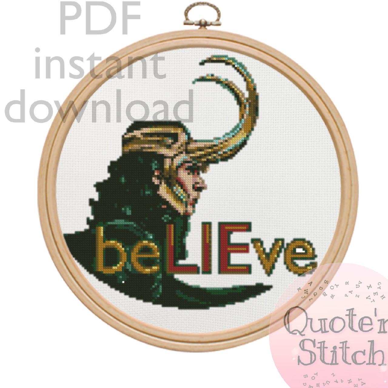 Loki Aesthetic Modern Cross Stitch Pattern Punto De cruz Emb | Inspire ...
