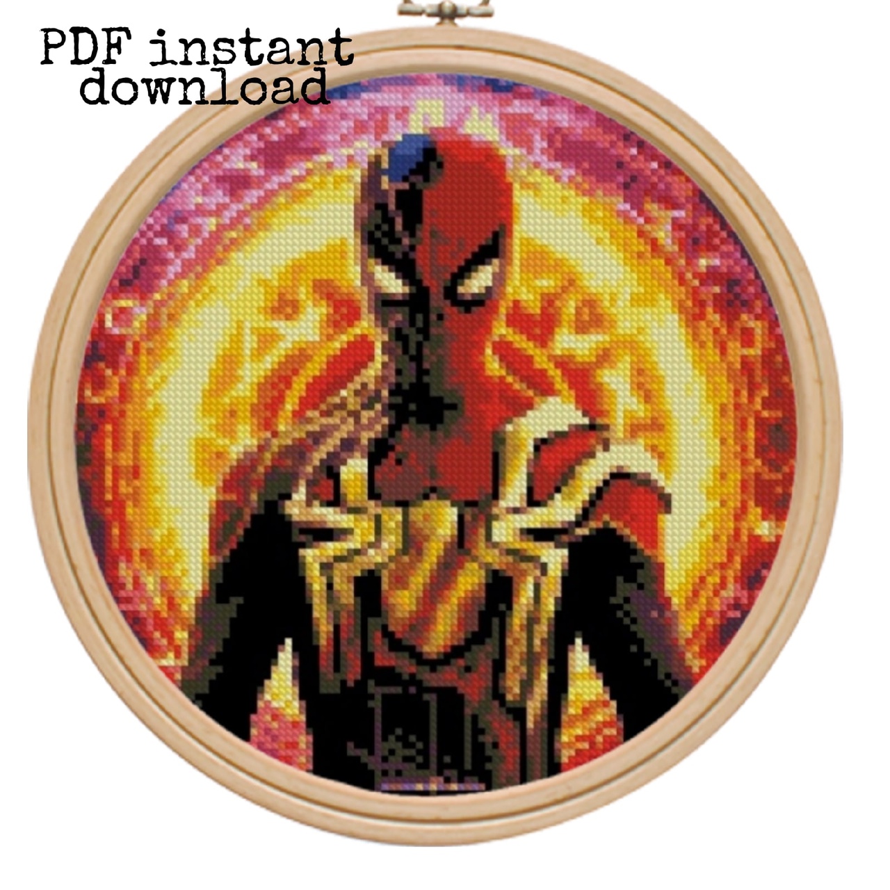 Spiderman cross stitch, Tom Holland Ebroidery, Actor Modern - Inspire ...