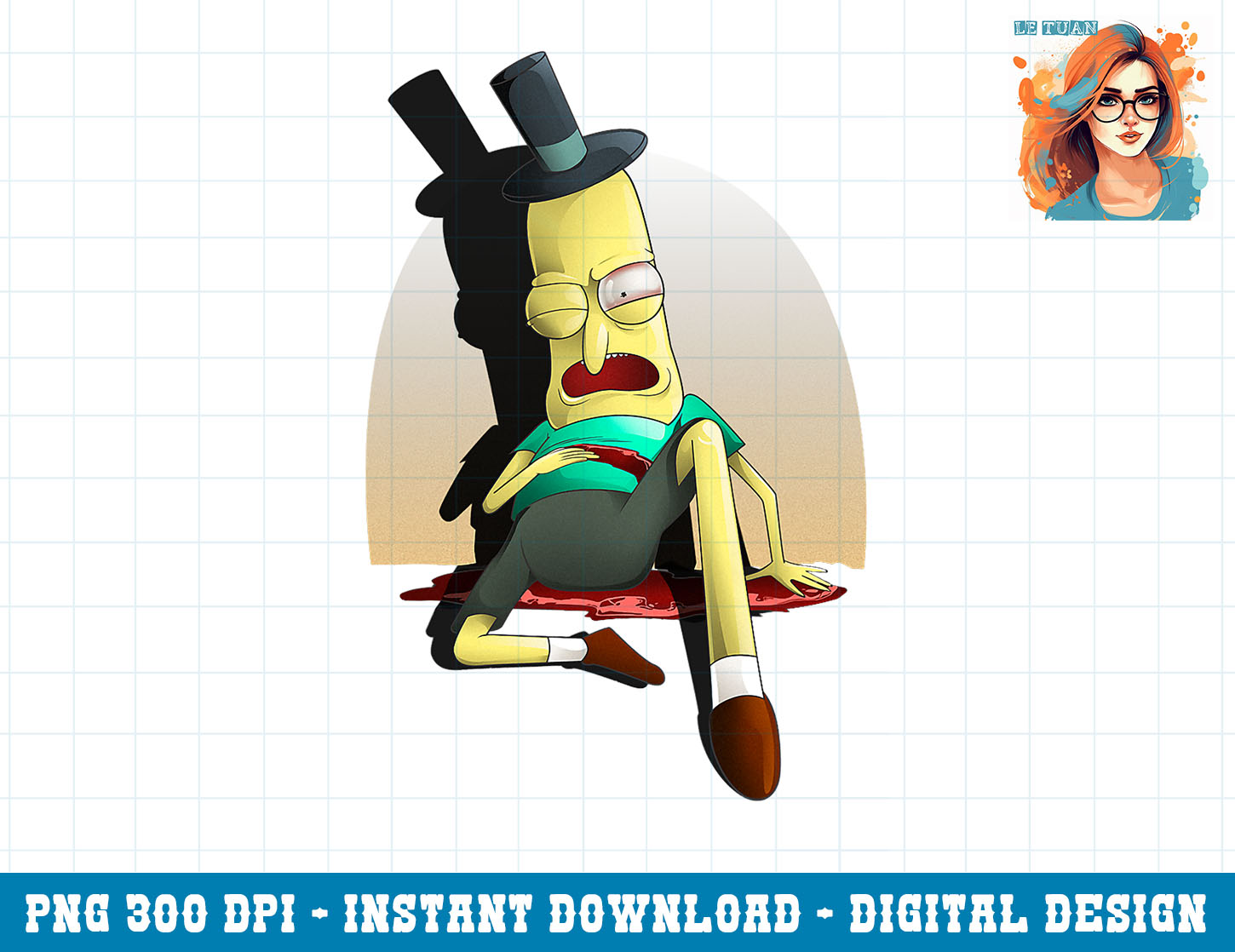 Rick and Morty Shirt Mr. Poppy Butthole get shot png, sublim - Inspire ...