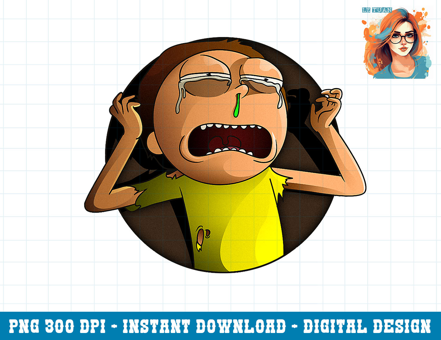 Rick and Morty Shirt Stressed Morty png, sublimation png, su | Inspire ...