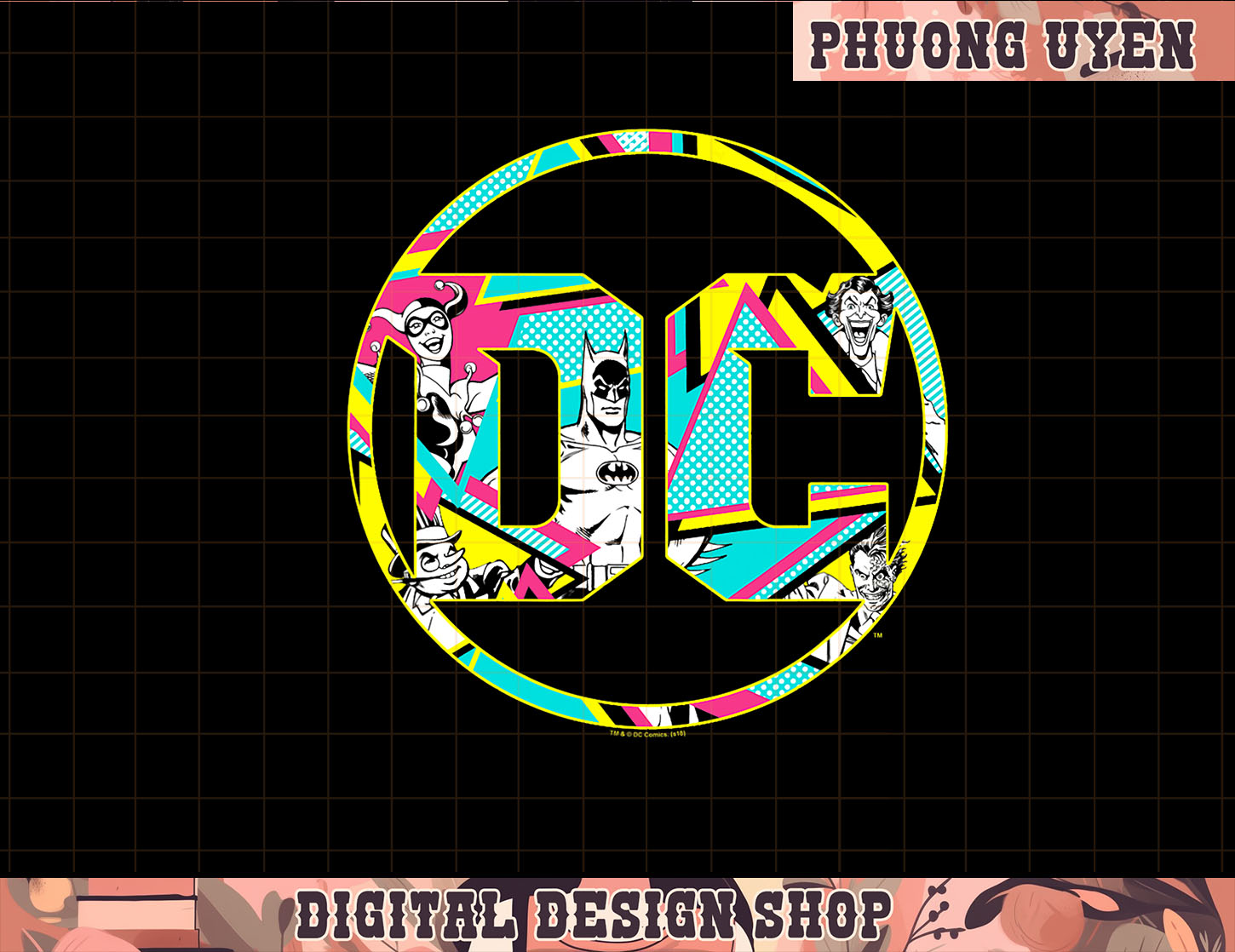 Batman 80 s DC Comics Logo png, sublimate | Inspire Uplift