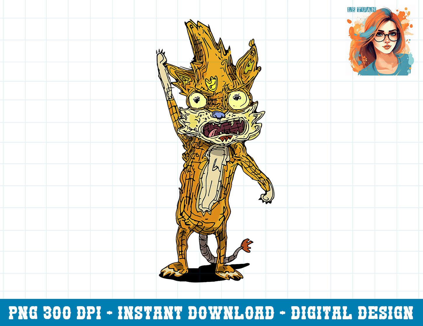 Rick and Morty Squanchy to the Rescue on Black png, sublimat - Inspire ...