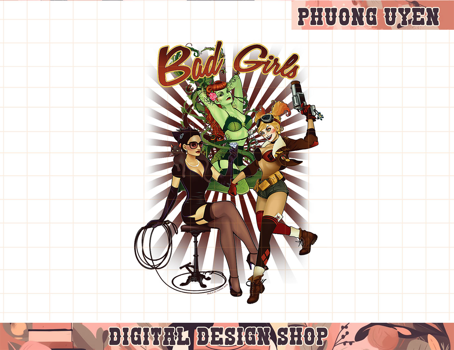 Batman Bad Girls png, sublimate | Inspire Uplift