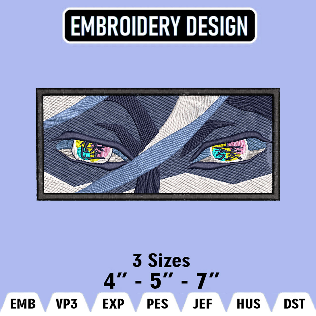 Demon Slayer Embroidery Files, Douma, Anime Inspired Embroi | Inspire ...