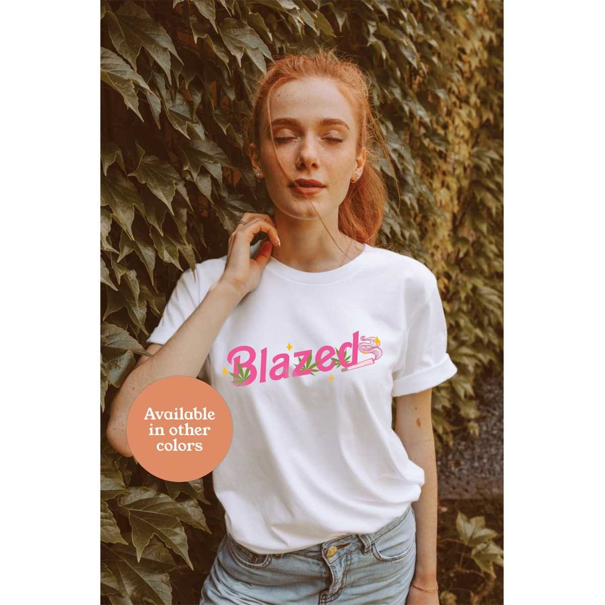 Blazed Stoner Graphic Tee | Cute stoner shirt, weed lover gi | Inspire ...