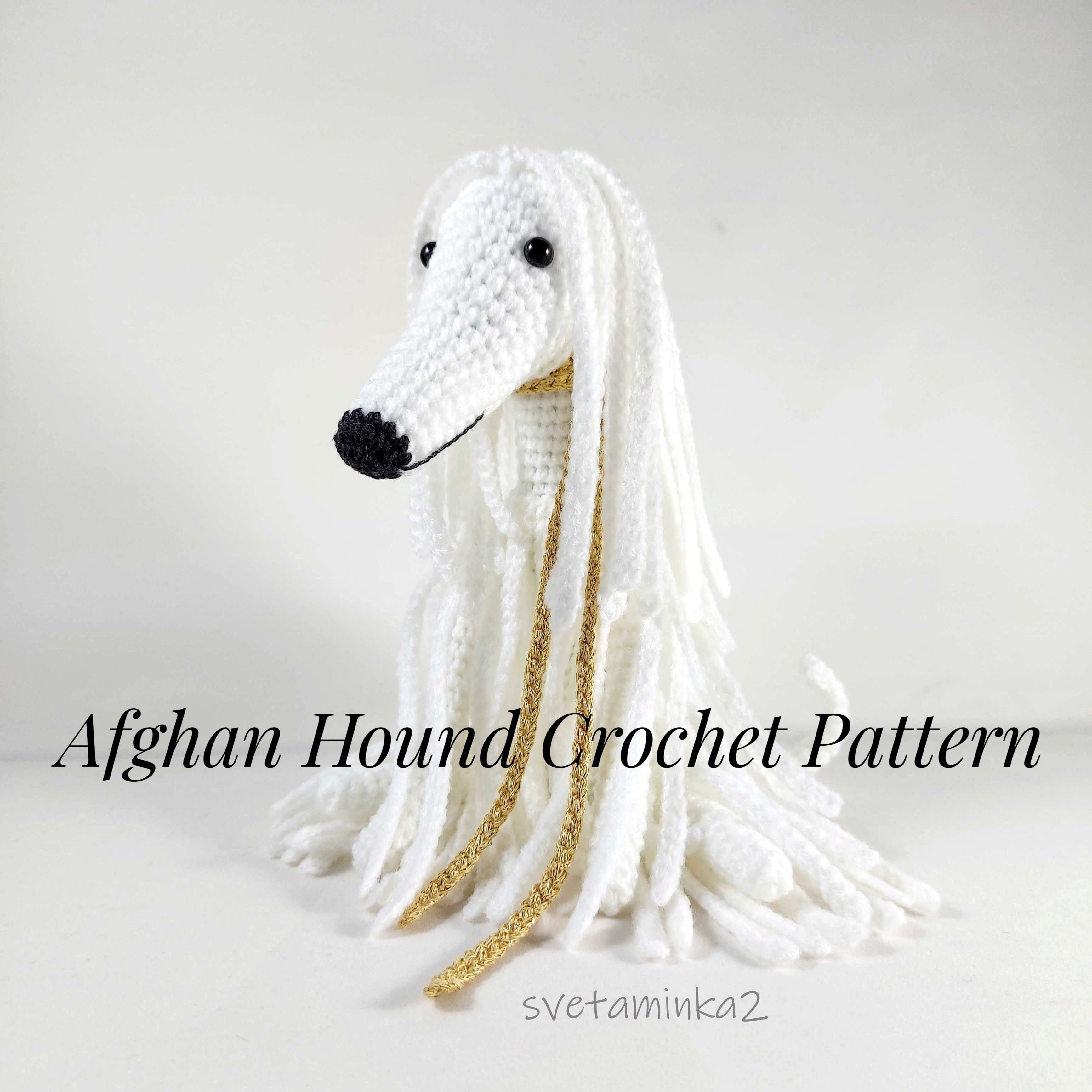Afghan Hound Crochet Dog Pattern Sighthound Crochet Amigurum | Inspire ...