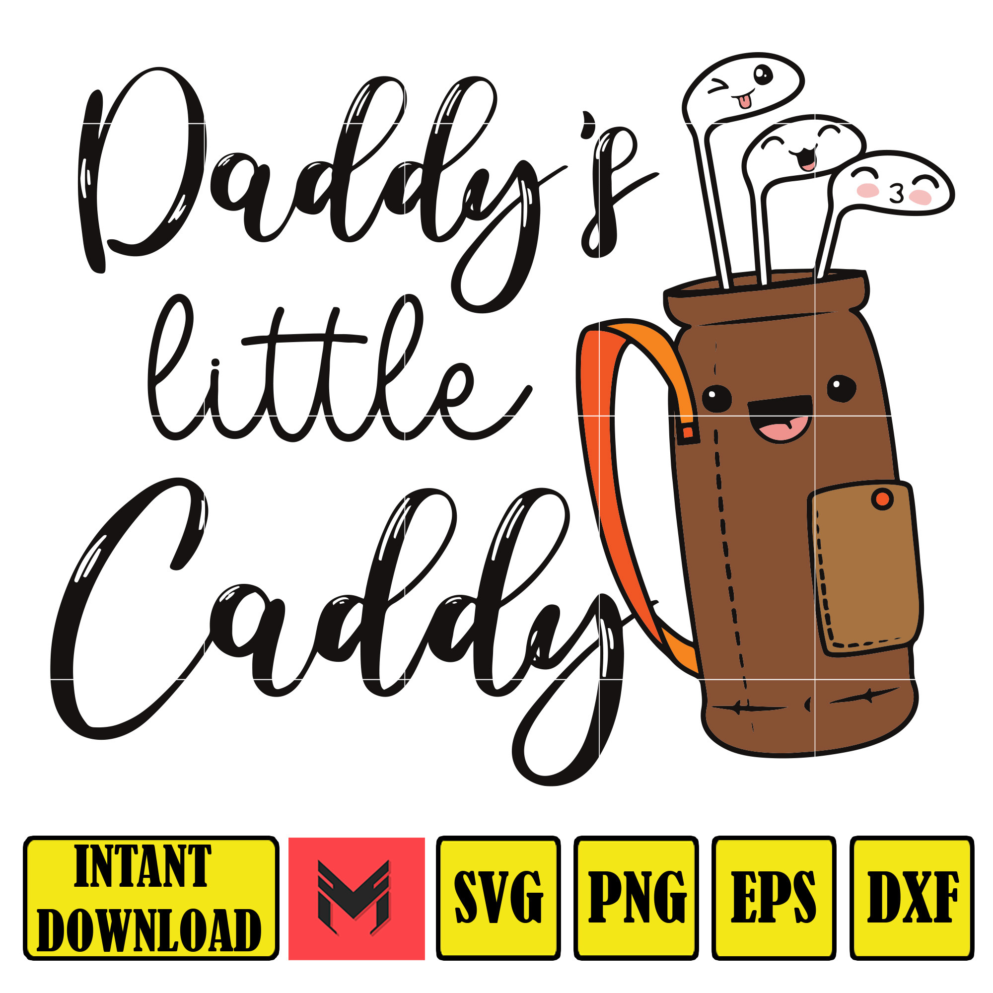 Daddy's Little Caddy Png, Happy Father's Day Golf Dad, Golf | Inspire ...