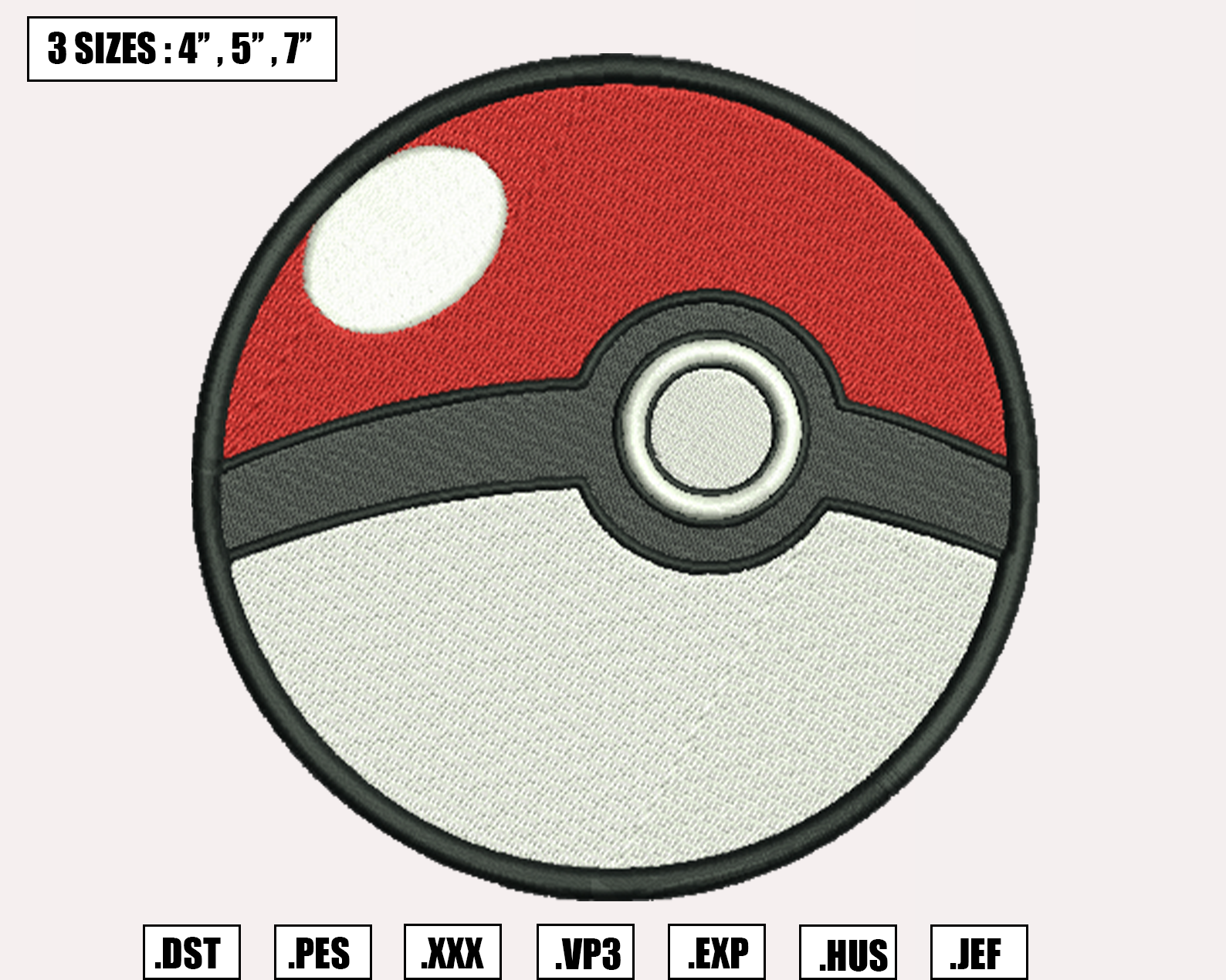 Pokemon Ball Machine Embroidery Design, Pokemon Embroidery F - Inspire ...