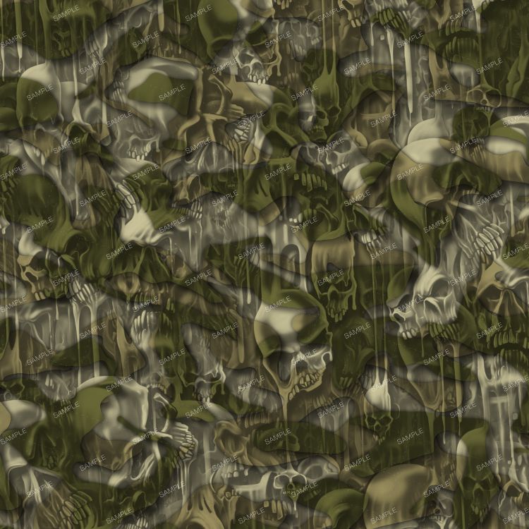 Skull Camouflage 36 Seamless Tileable Repeating Pattern | Inspire Uplift