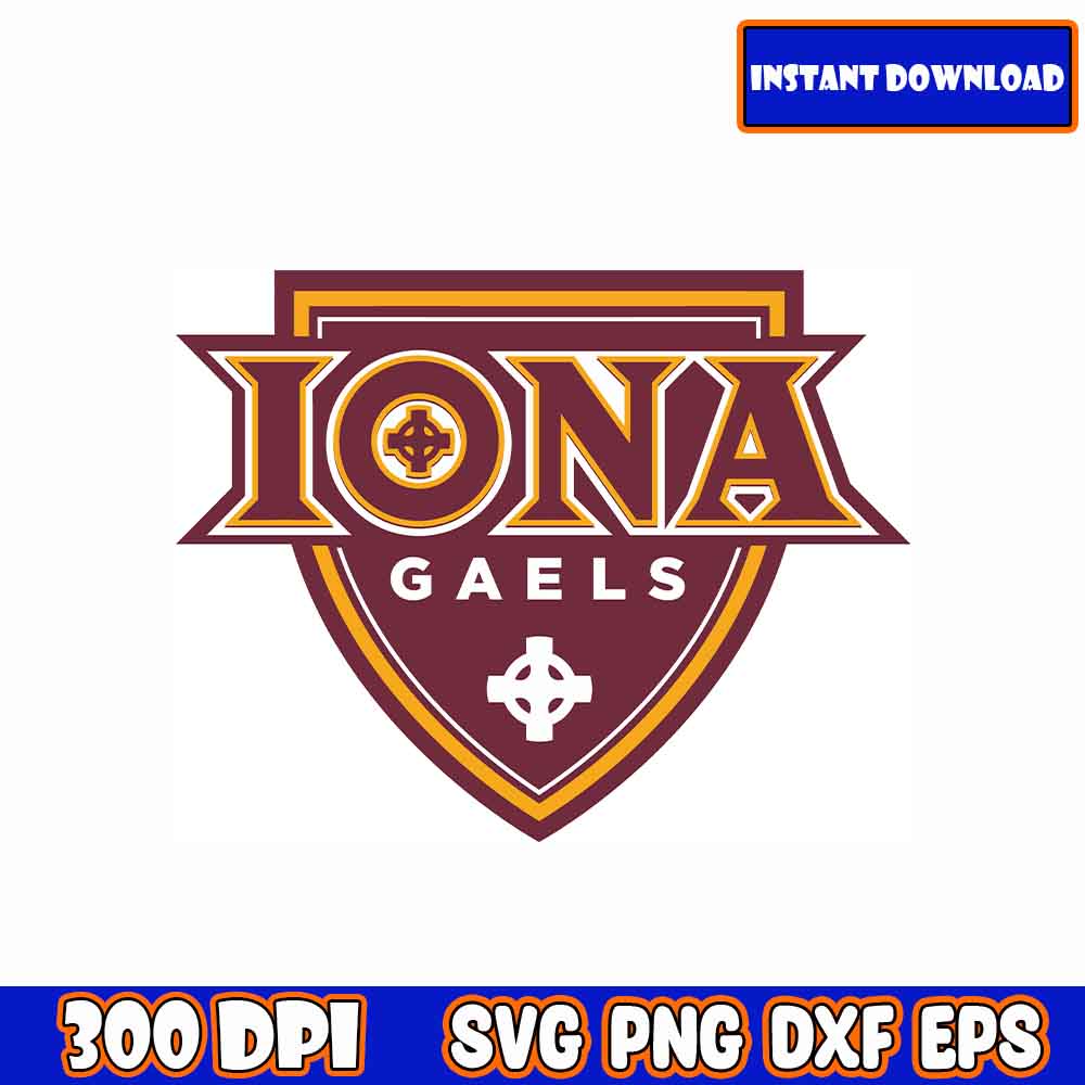 Logo Iona Gaels svg, n-c-aa svg, College Football, College b | Inspire ...