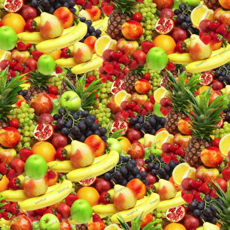 Assorted Fruit Cornucopia Seamless Tileable Repeating Patter | Inspire ...