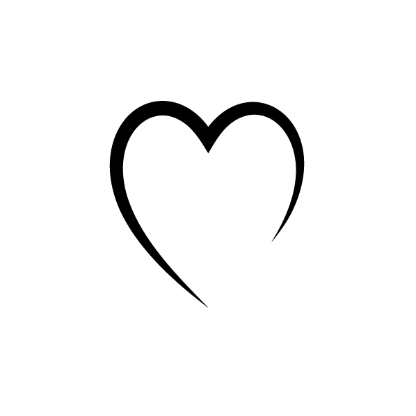 Heart Outline SVG, PNG, JPG files. Digital Download | Inspire Uplift
