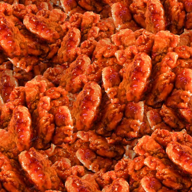 Buffalo Chicken Wings Seamless Tileable Repeating Pattern - Inspire Uplift