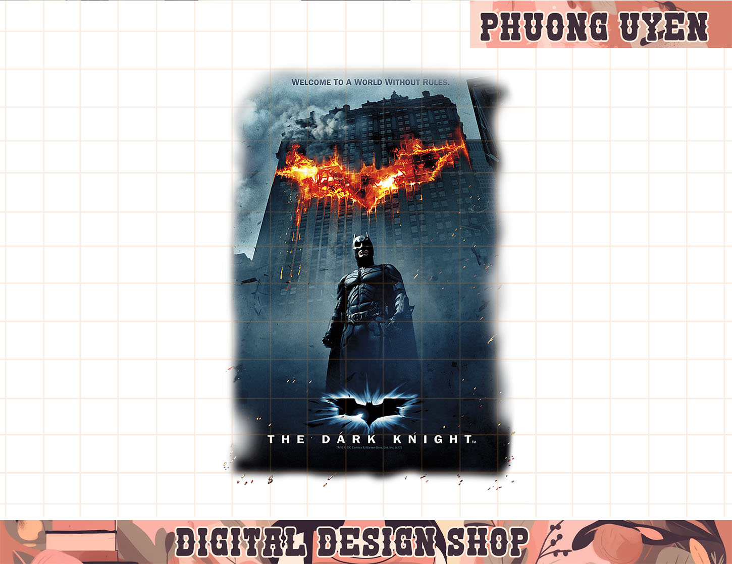 Batman Dark Knight Without Rules Poster T Shirt png, sublim - Inspire ...