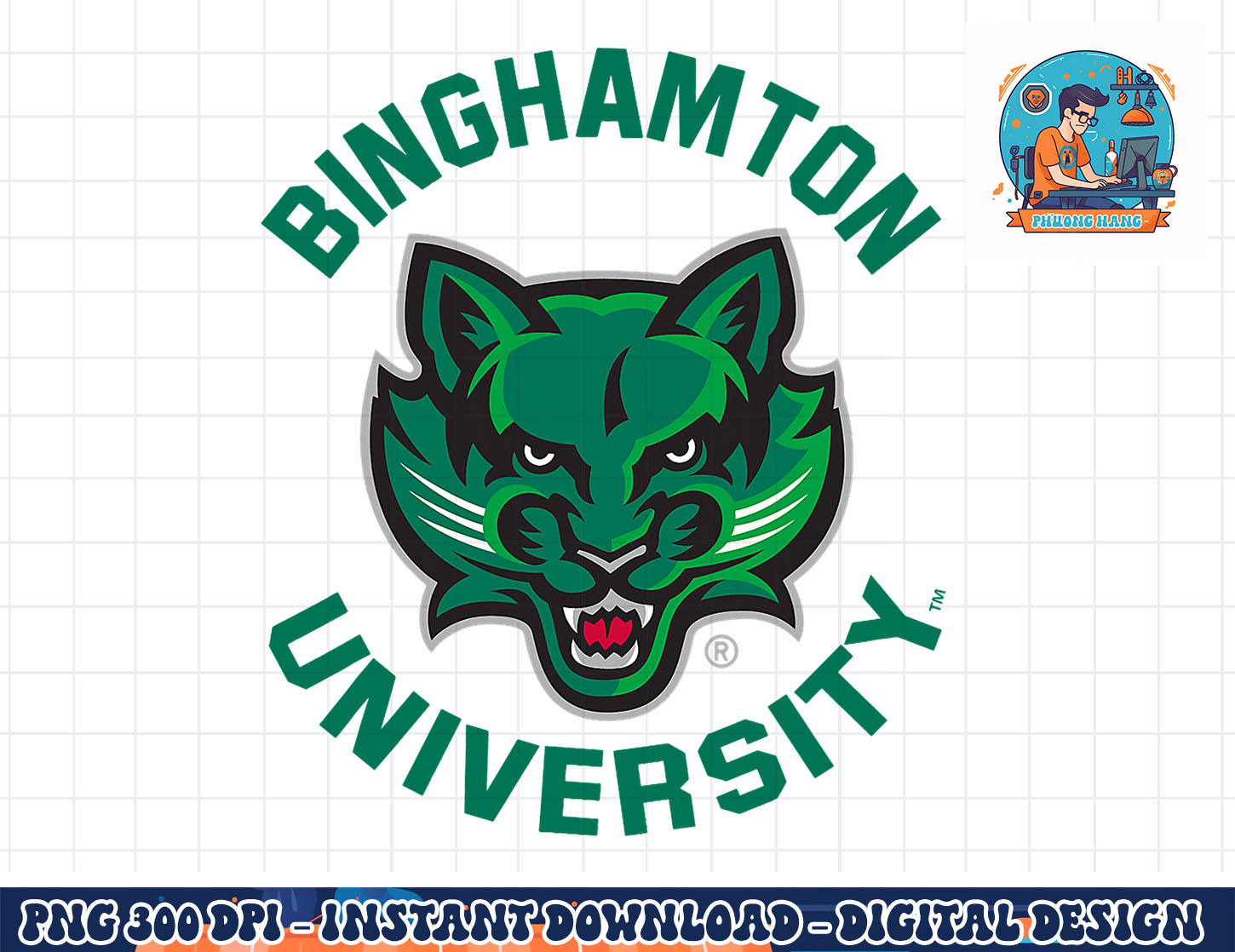 Binghamton Bearcats Icon Logo Officially Licensed png, subl - Inspire Uplift