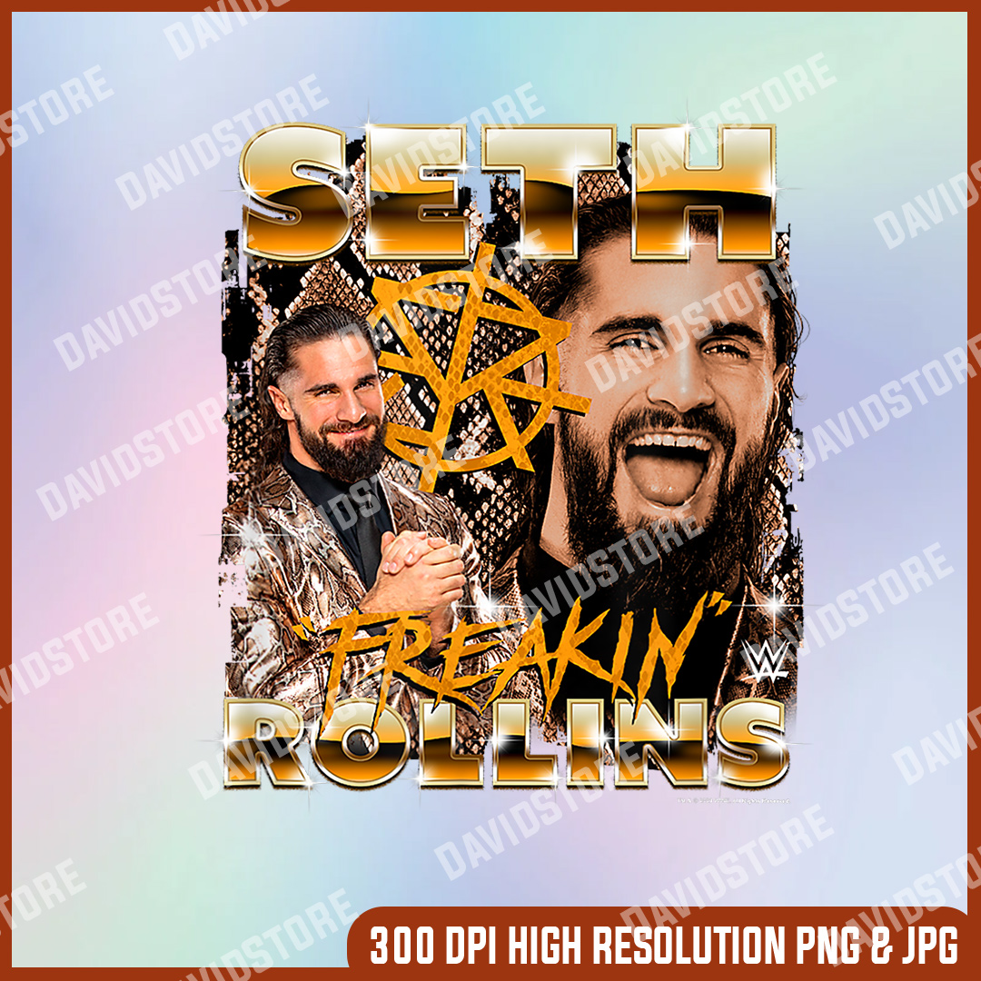 WWE Seth "Freakin" Rollins Shiny Golden Portrait png, PNG Hi | Inspire ...