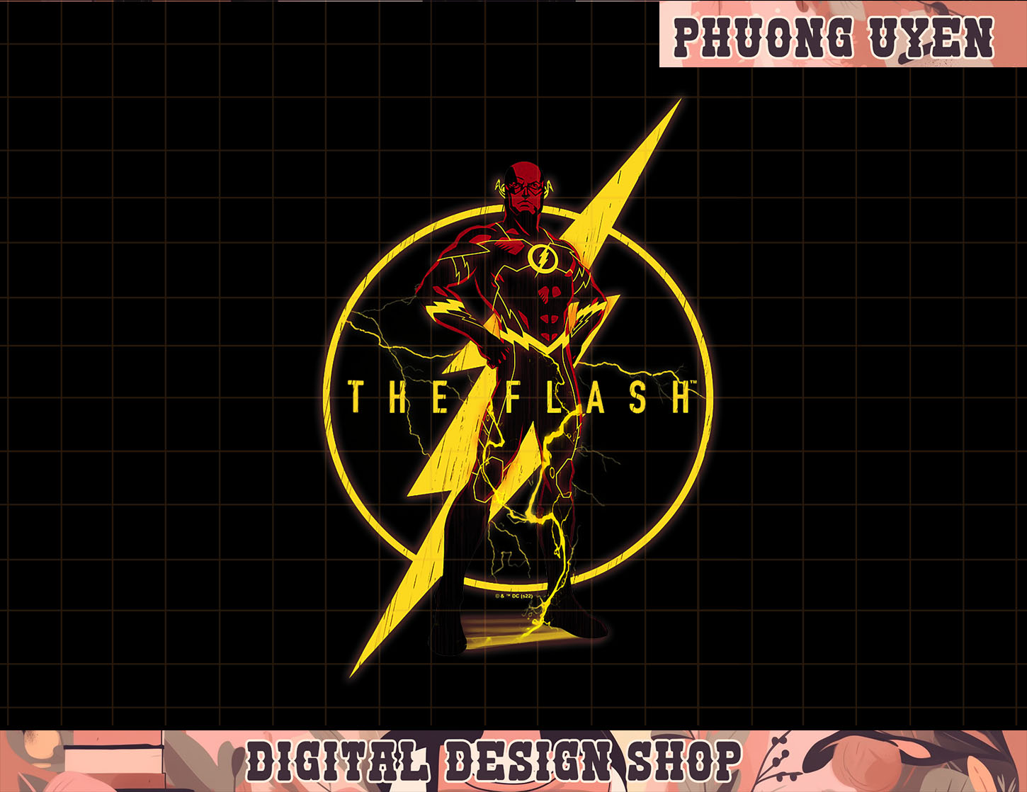 DC Comics Justice League The Flash Lightning Bolt Poster pn | Inspire ...