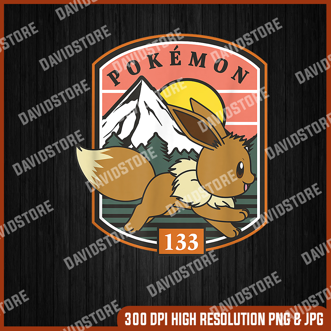 Eevee Running Outdoors Forest Landscape Poster Png, PNG High | Inspire ...