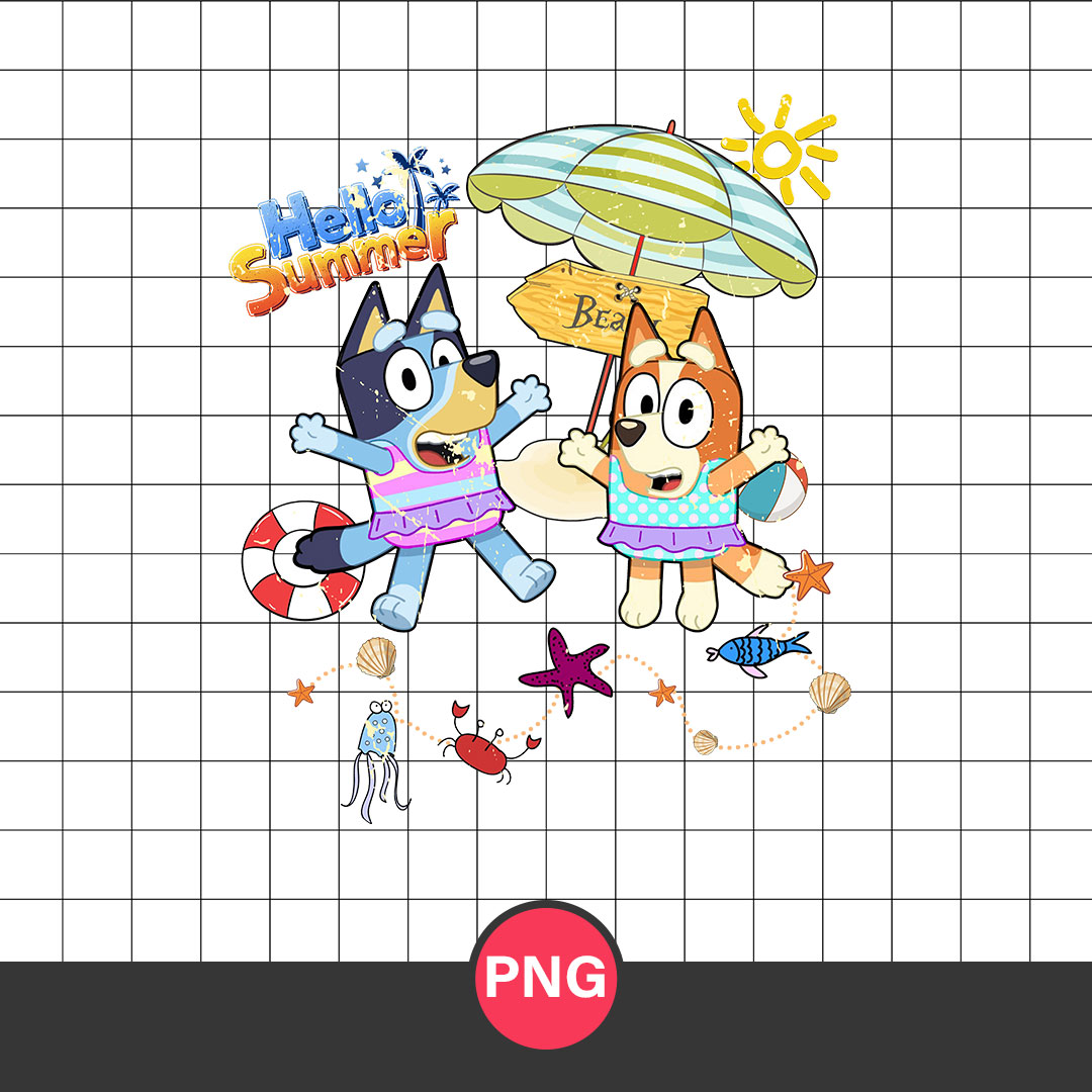 Bluey Heeler Summer Png, Bluey Vacation Png, Bluey Clipart P | Inspire ...