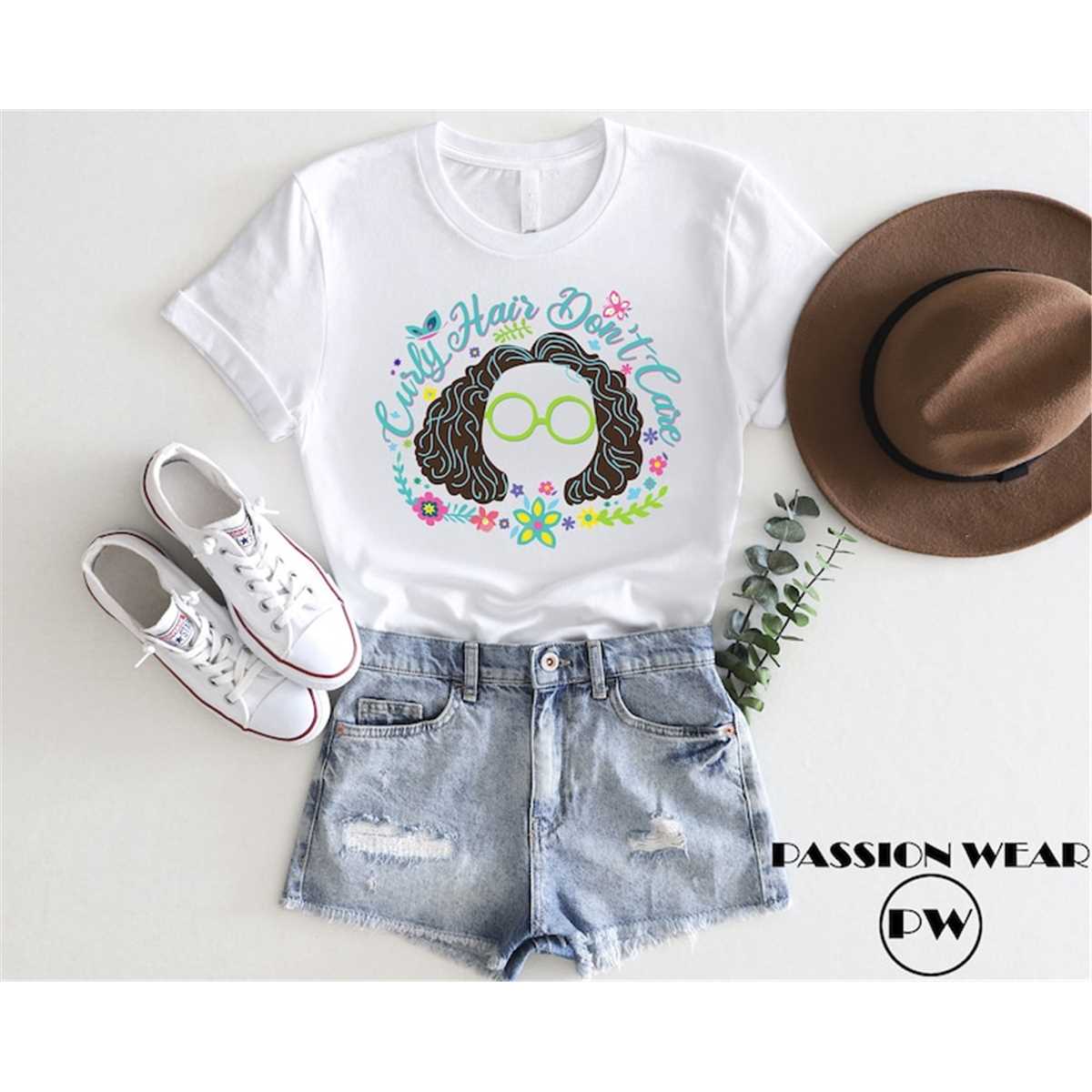 Curly Hair Don't Care Mirabel Madrigal Shirt, Disney Mirabel - Inspire ...