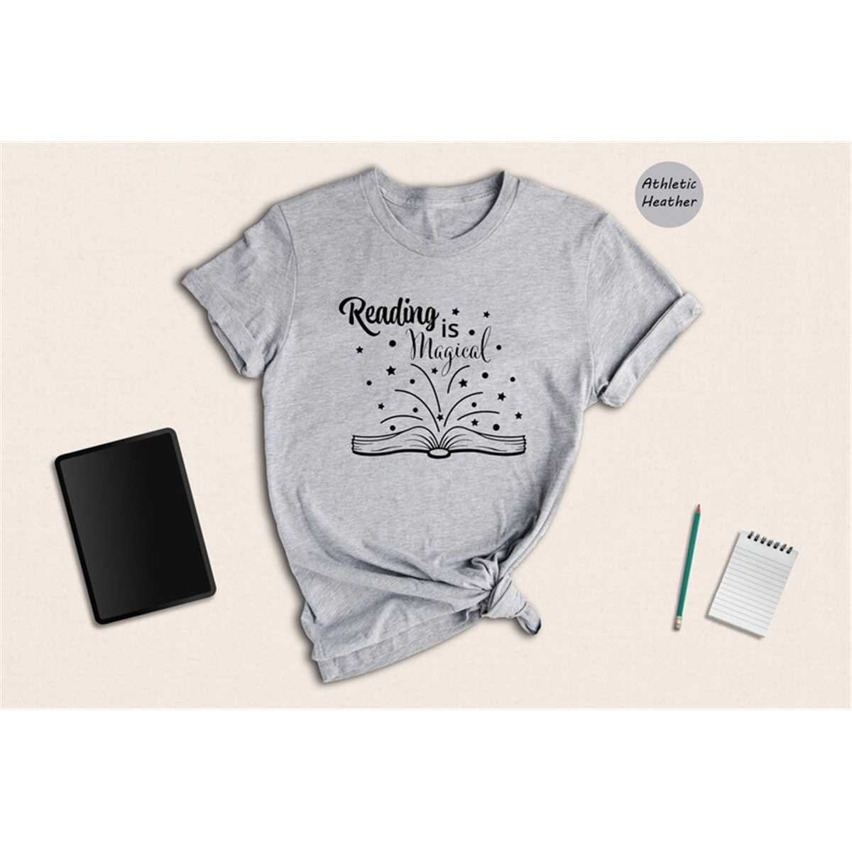 Reading is Magical T-shirt, Book Lover Shirt, Gift For Bookw | Inspire ...