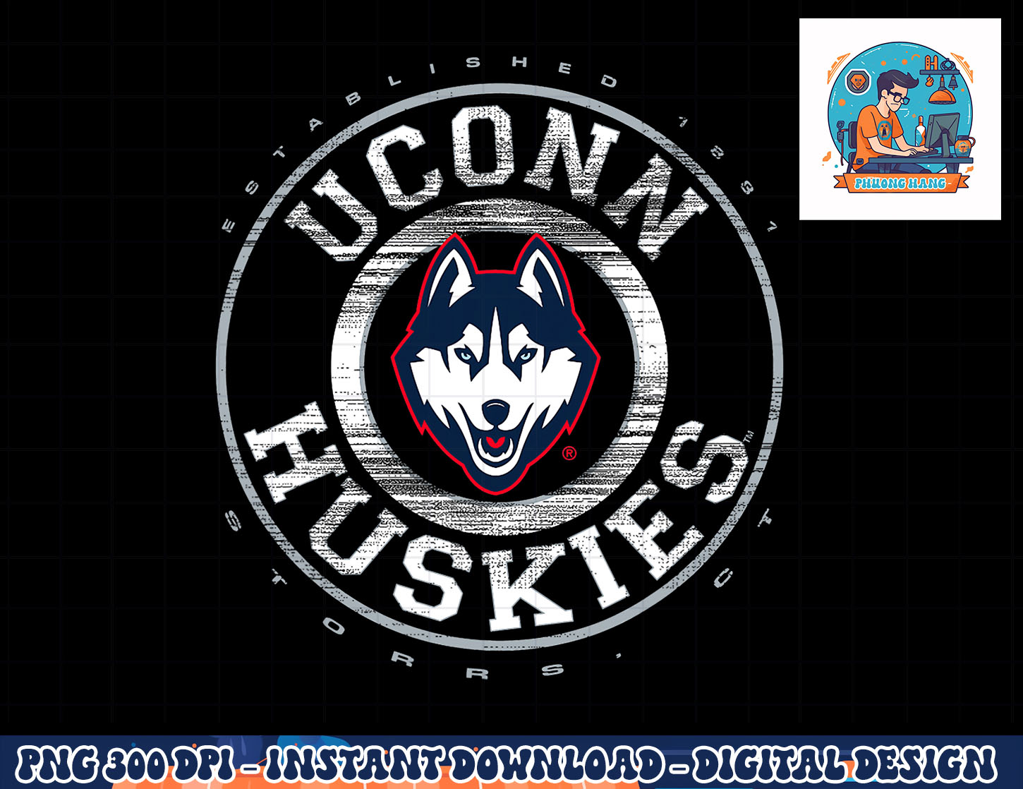 Connecticut Huskies Showtime Officially Licensed png, subli | Inspire ...