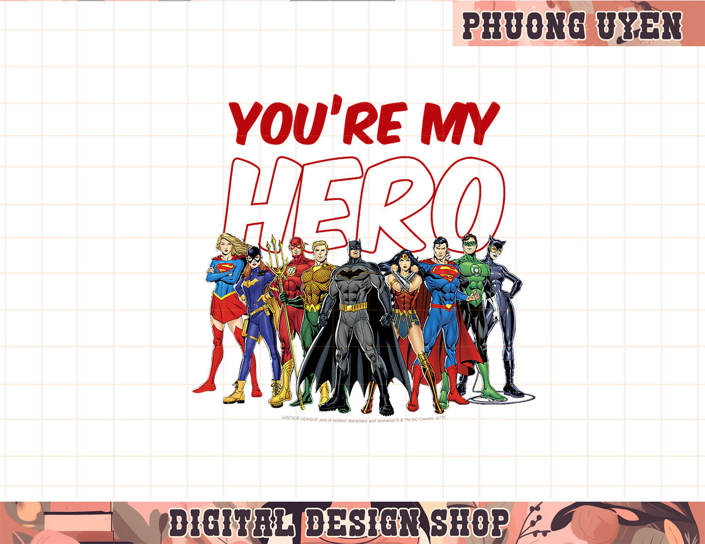 DC Comics Valentine s Day Justice League You re My Hero png | Inspire ...