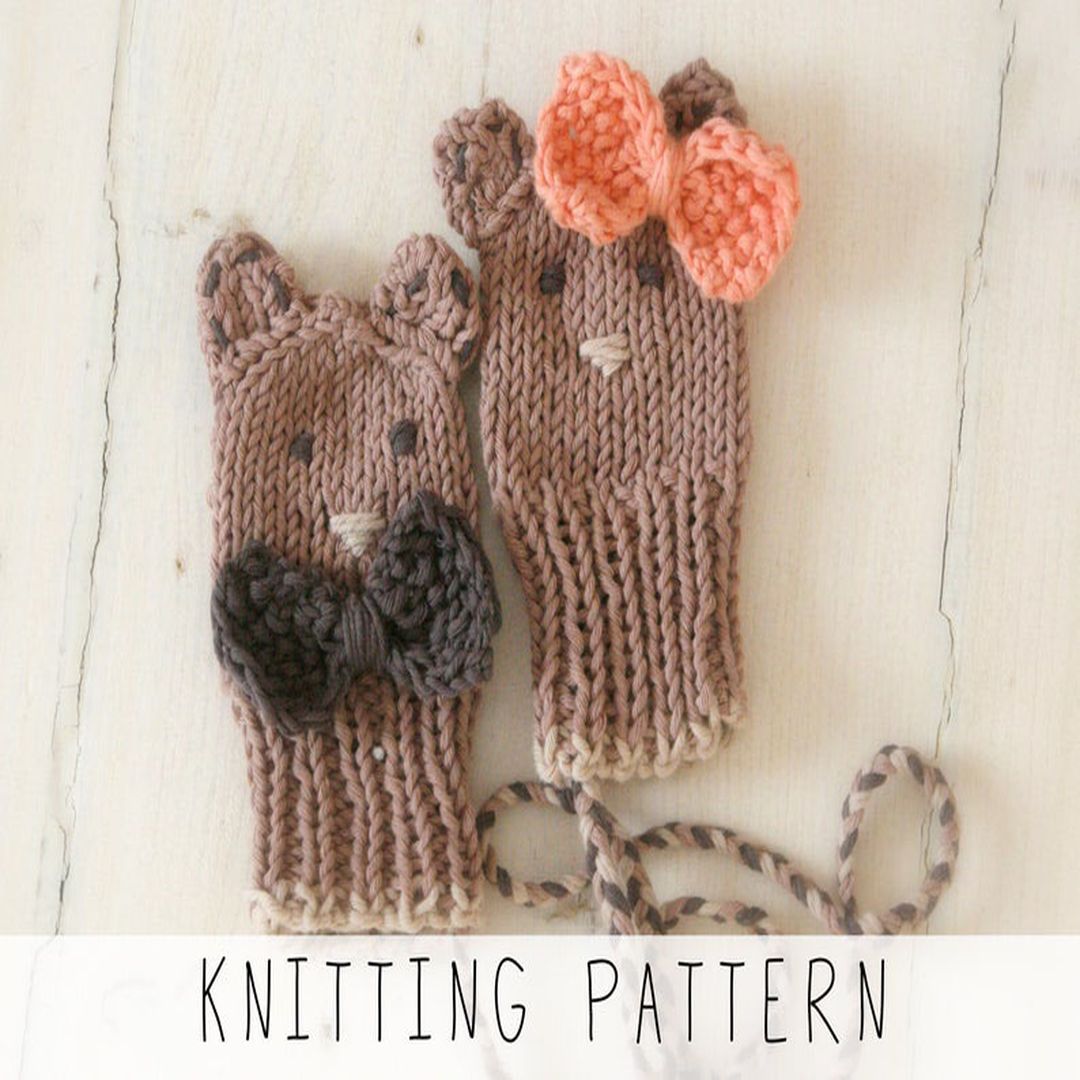 KNITTING PATTERN baby mitts x Newborn fingerless mittens kni | Inspire ...