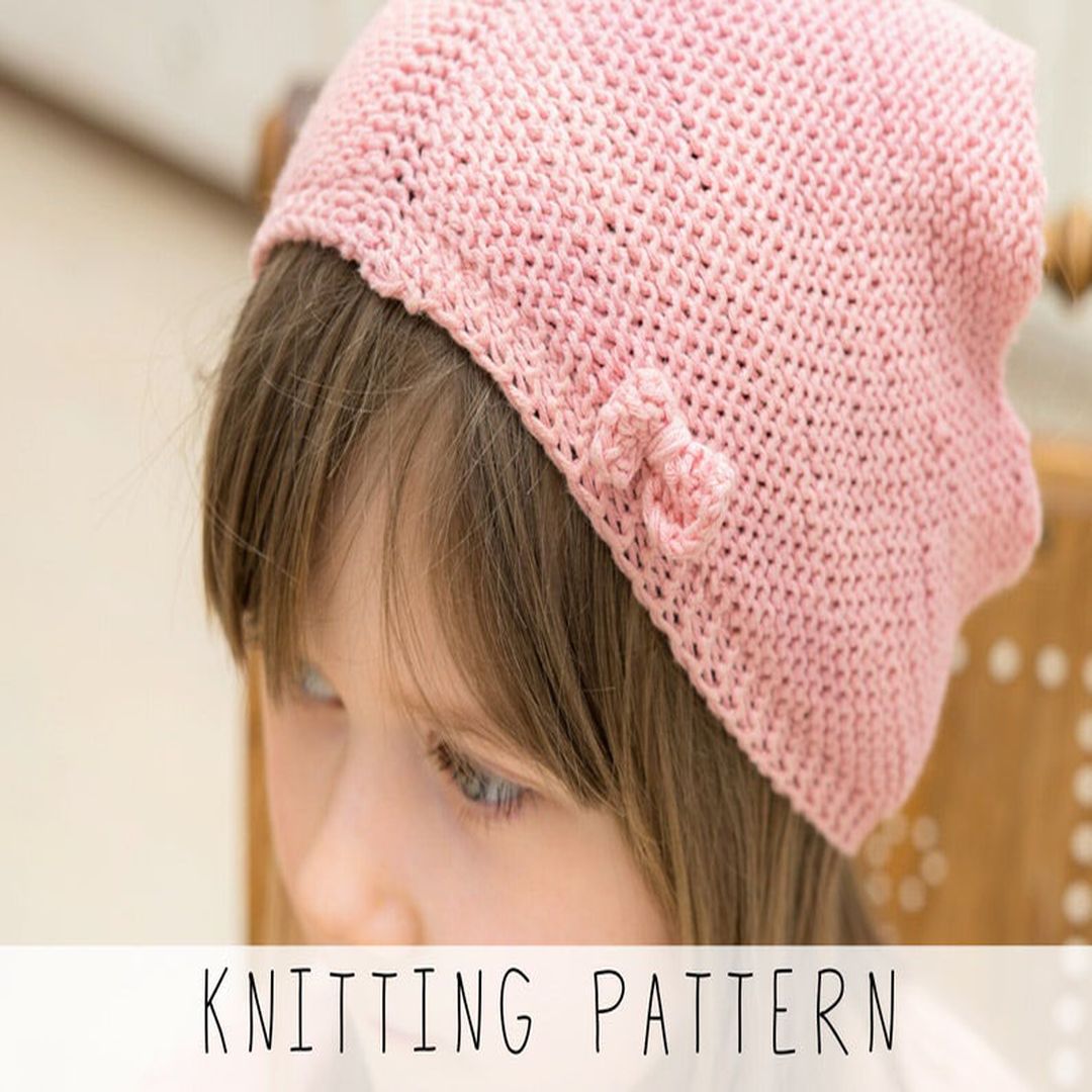 KNITTING PATTERN kerchief x Bandana knit pattern x Beach sun | Inspire ...