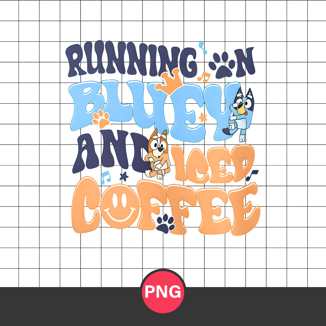 Running On Bluey And Iced Coffee Png, Bluey Png, Cartoon Png | Inspire ...