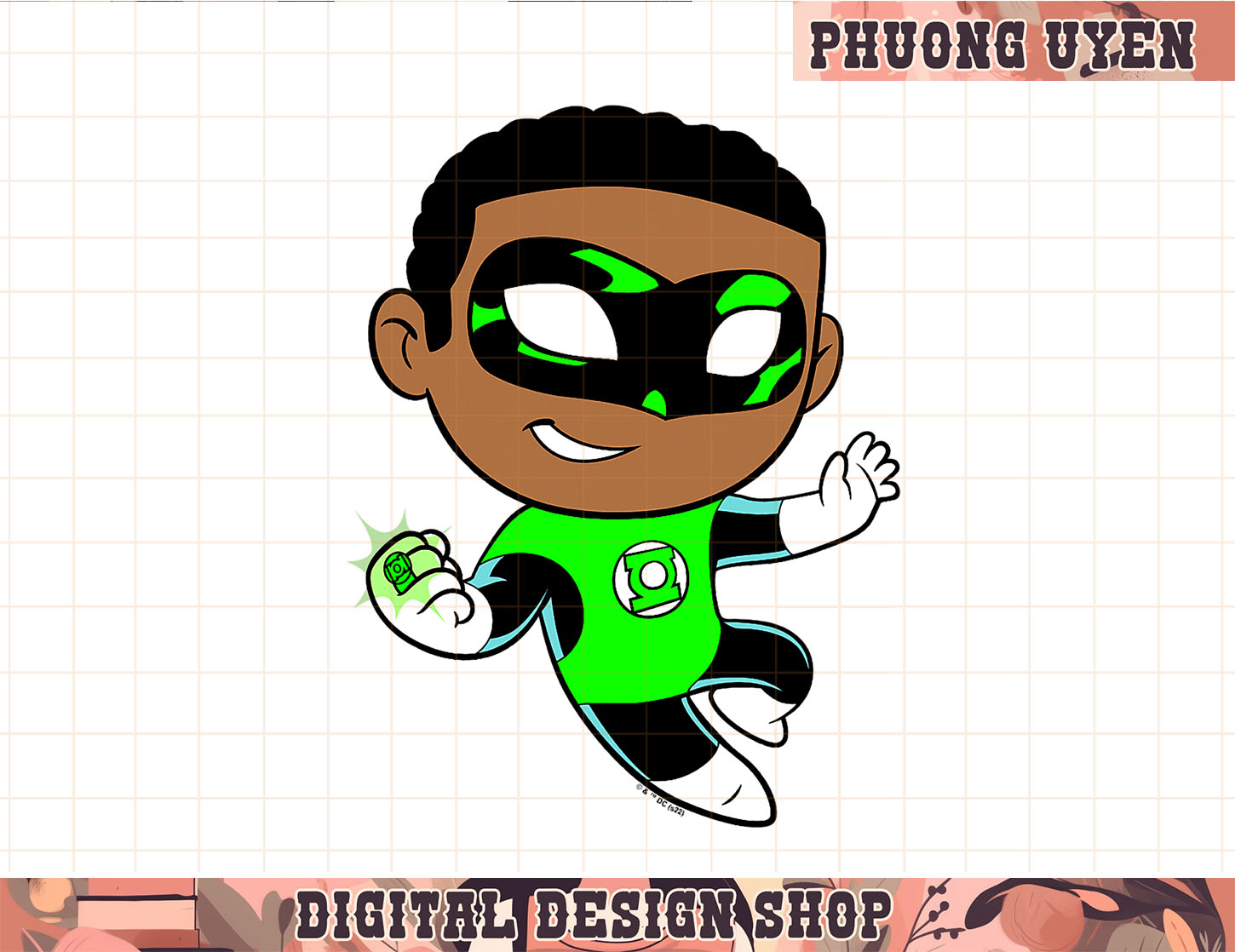 DC Super Friends Green Lantern John Stewart Portrait png, s | Inspire ...