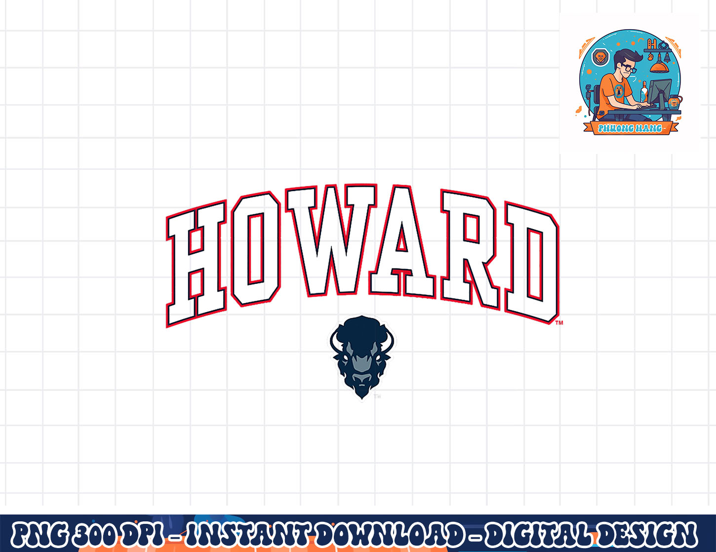 Howard University Bison Arch Over Officially Licensed png, | Inspire Uplift