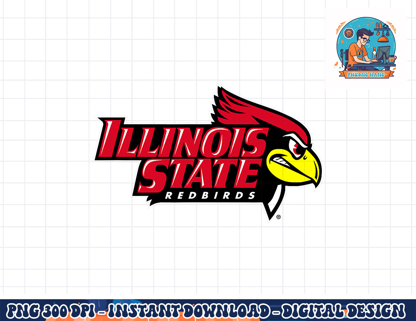 Illinois State Redbirds Icon Officially Licensed png, subli | Inspire ...